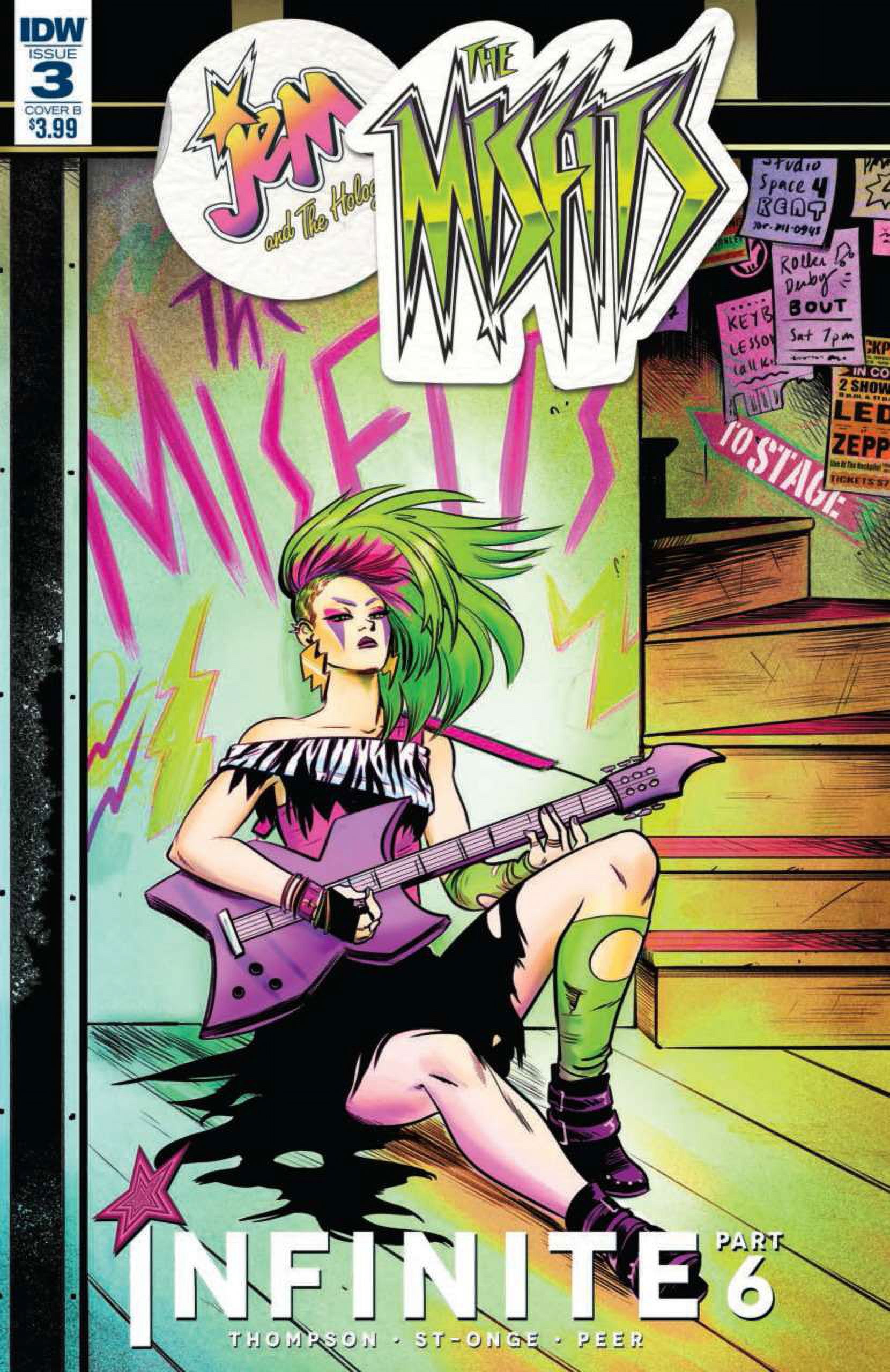 Jem and the Holograms: The Misfits: Infinite #3B VF ; IDW Comic Book ...