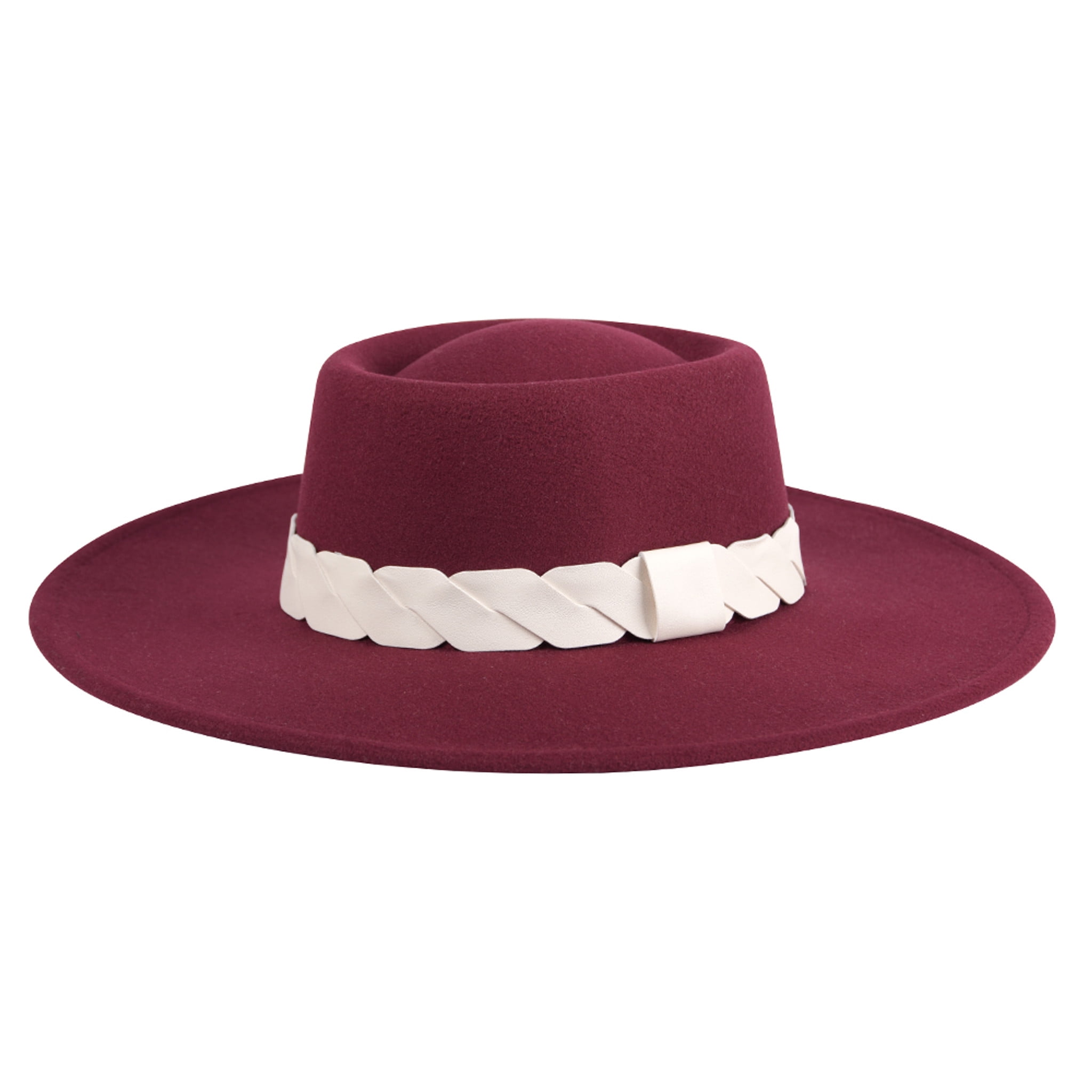 Jen & Co Ramsey Wide Cut-Out Trim Fedora - Walmart.com