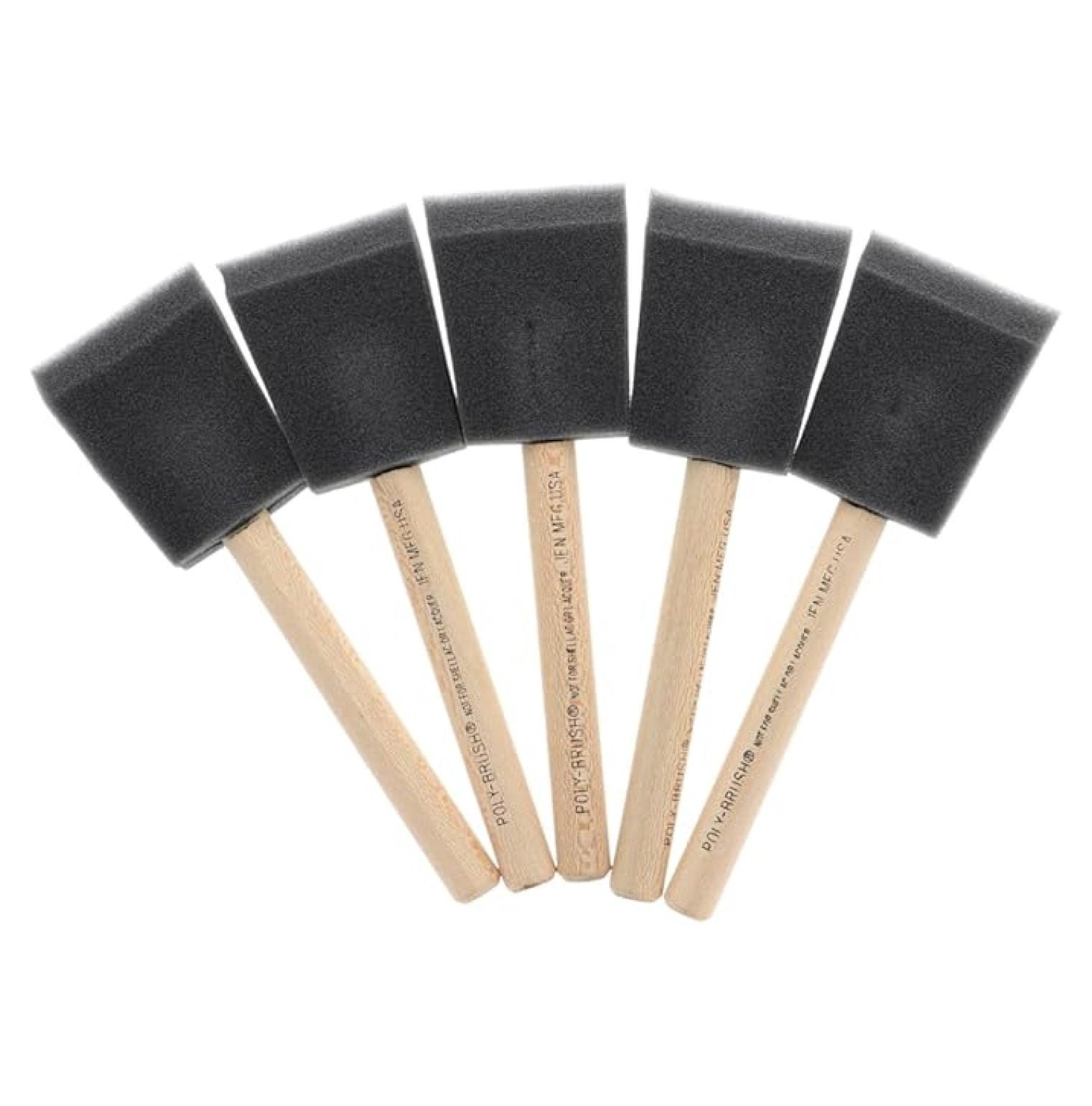 Jen Manufacturing Foam Brush - 2 Inch (Pack of 24) - Ideal for Smooth ...