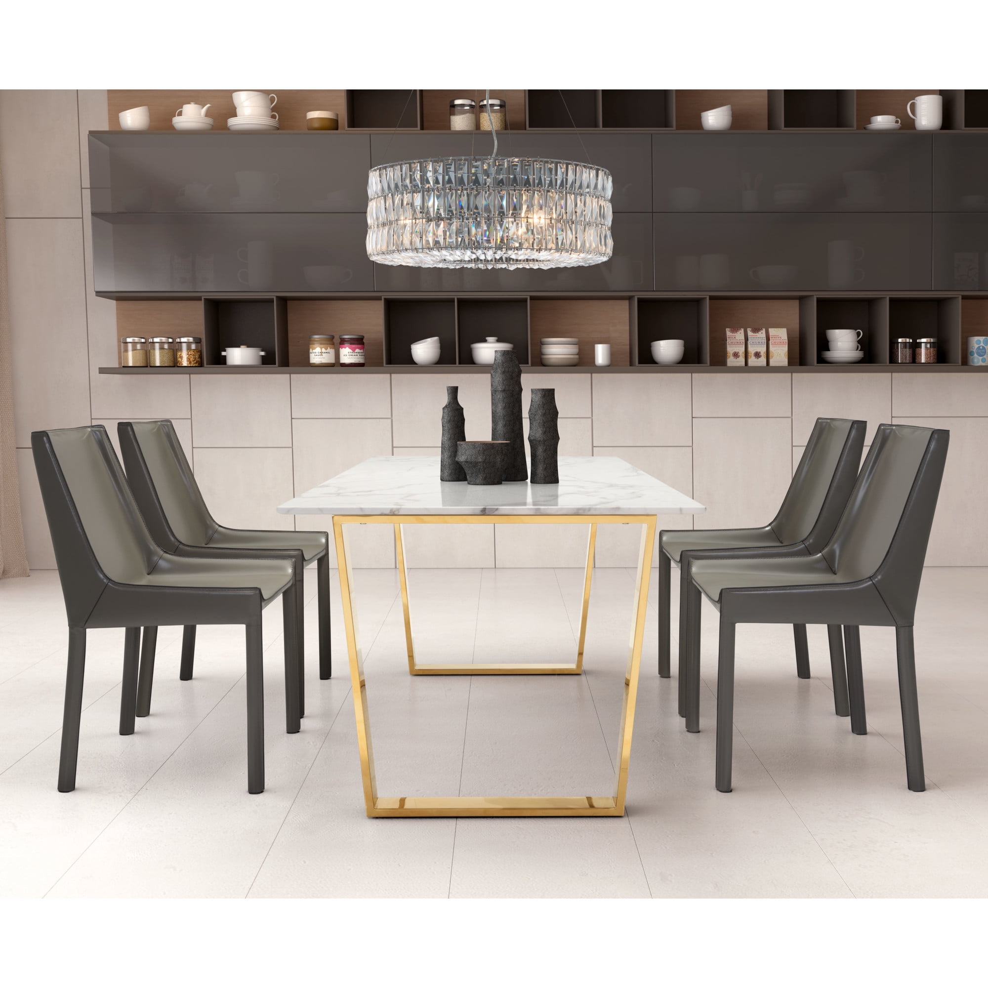 Jena Ceiling Lamp Chrome Ceiling Lamp, Modern Style, Hardwired standard ...