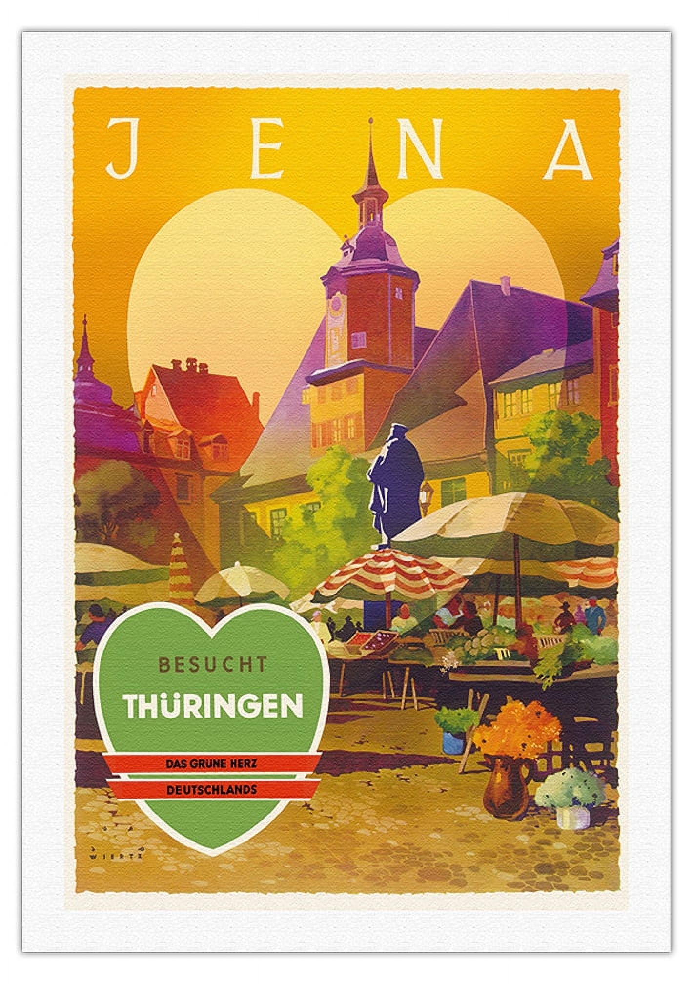 Jena Germany - Visit Thuringia - The Green Heart Germany - Vintage ...