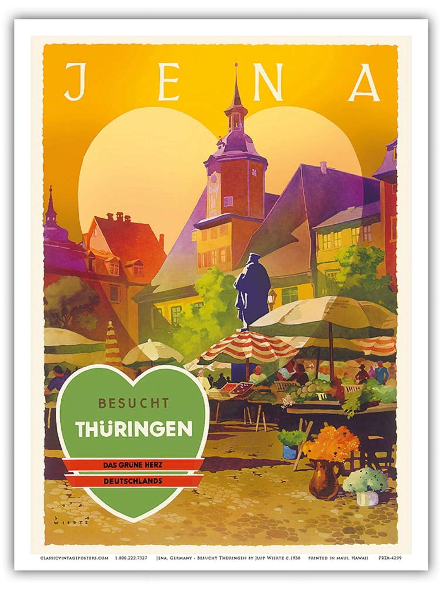 Jena Germany - Visit Thuringia - The Green Heart Germany - Vintage ...