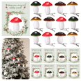Jenaai 20 Sets Christmas Mushroom Ornaments Clip-on Mushroom Ornament ...