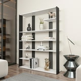 Jeni 63'' Accent Bookcase Bookshelf Display Unit for Livingroom ...