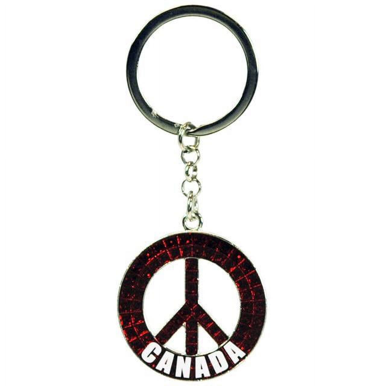 Jenkins Souvenirs 89973JE Can Keychain Metal Glitter Peace Sign ...
