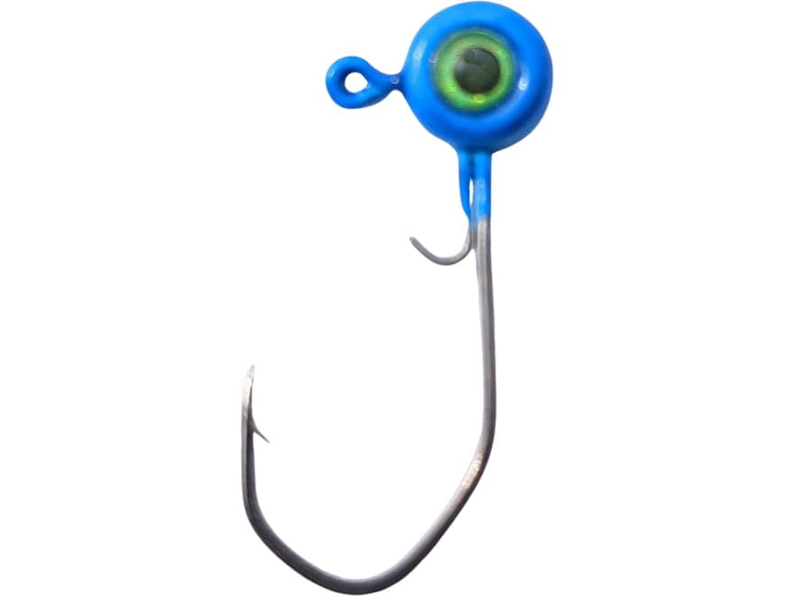 Jenko Fishing Slasher Crappie 1/16oz Round Ball Jighead Blue - Walmart.com