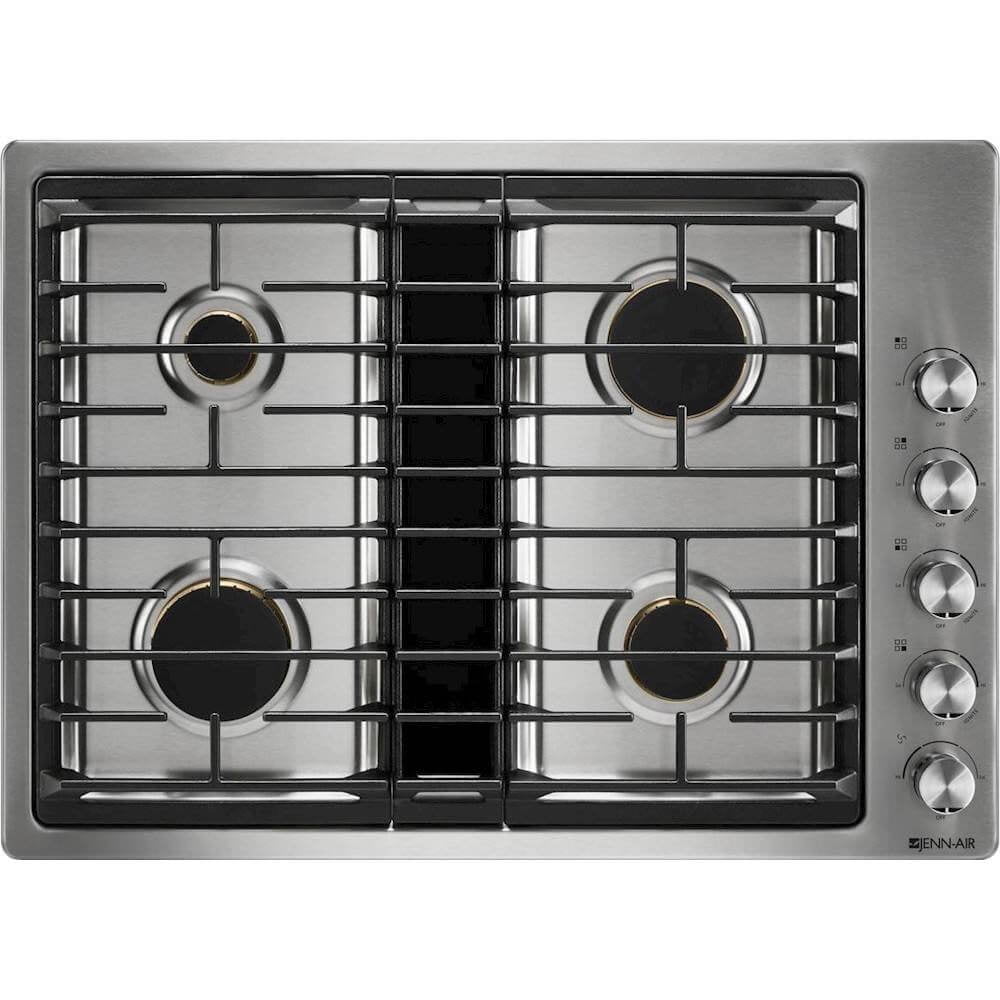Jenn-Air JGD3430GS 30 inch JX3 Stainless 4-Burner Built-In Gas Cooktop ...