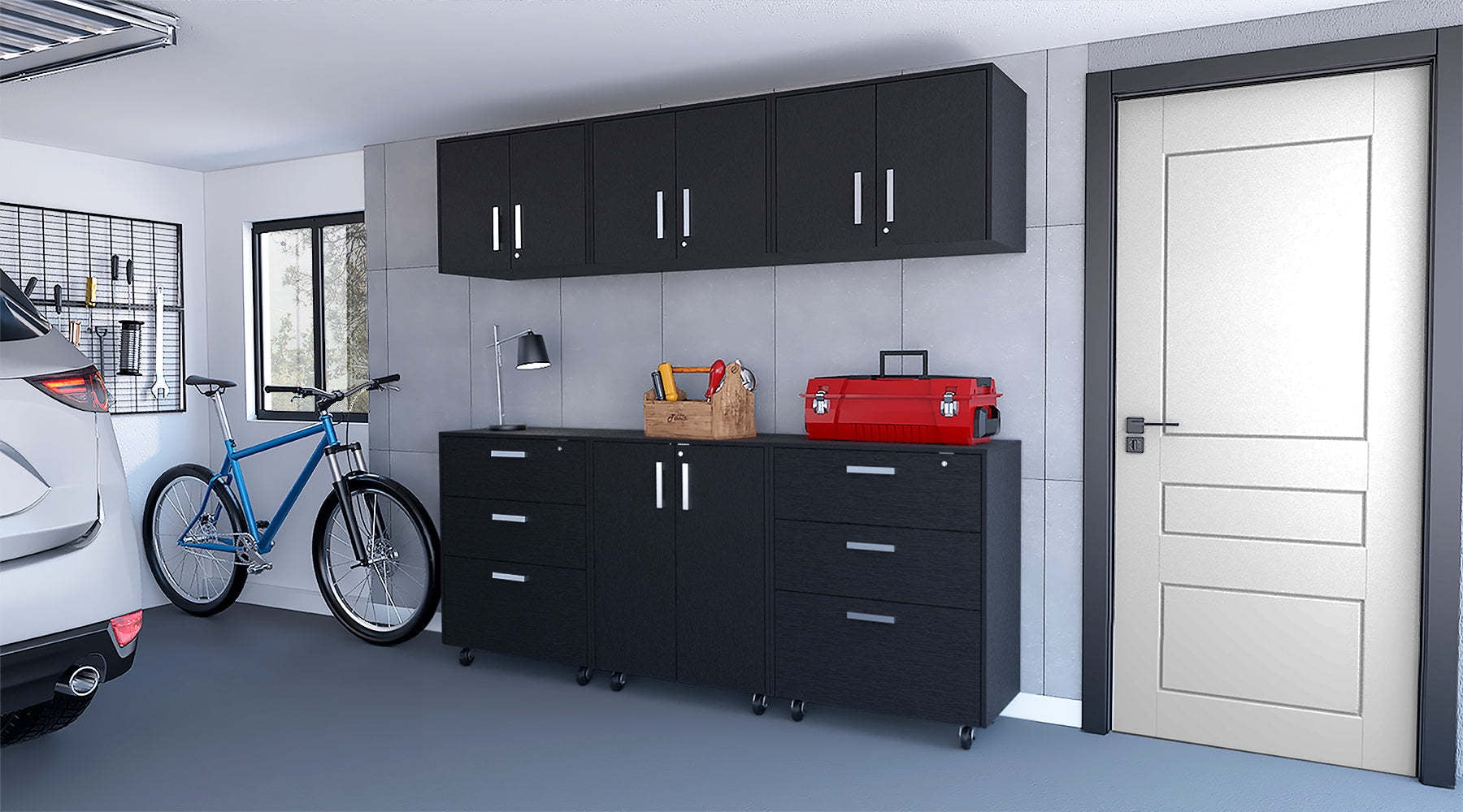 Jenna Black 6 Piece Garage Set - Premium Storage Solution - Walmart.com