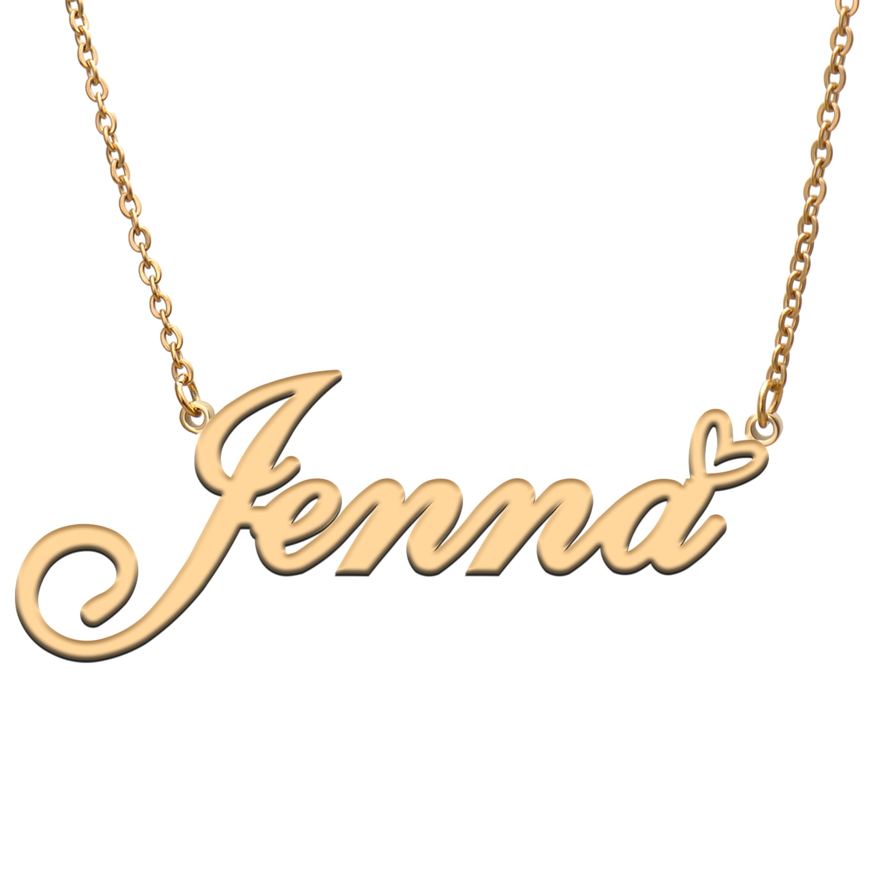Jenna Custom Name Necklace Customized Personalized Plated Name Necklace ...