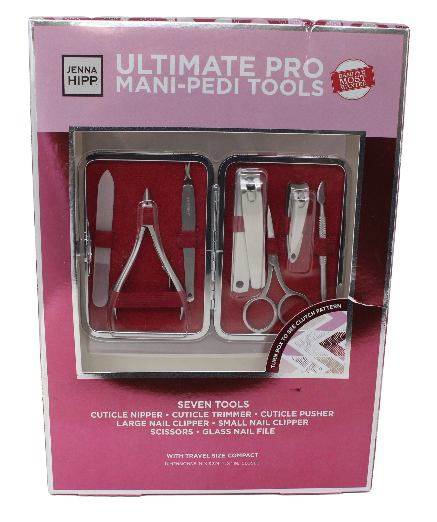 Jenna Hipp Ultimate Pro Mani-Pedi Tools Set (Berry/Multicolor ...