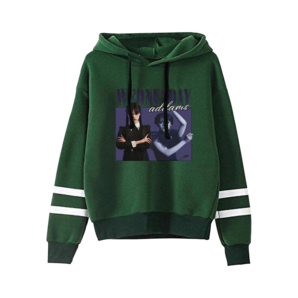 Jenna Ortega Hoodie Wednesday Addams Merch Pocketless Parallel Bars ...