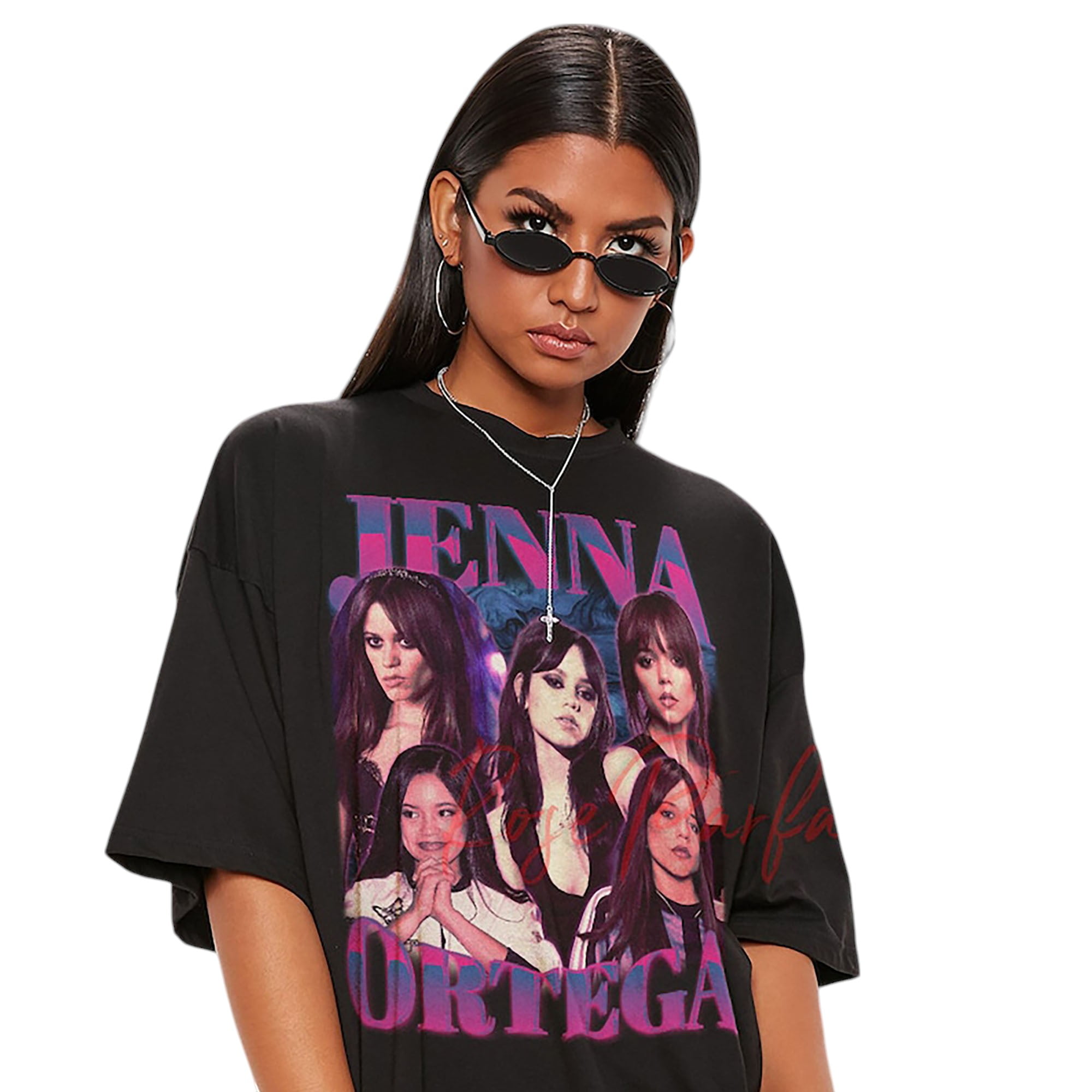 Jenna Ortega Retro Unisex Classic 2D T-Shirt - Vintage Jenna Marie ...