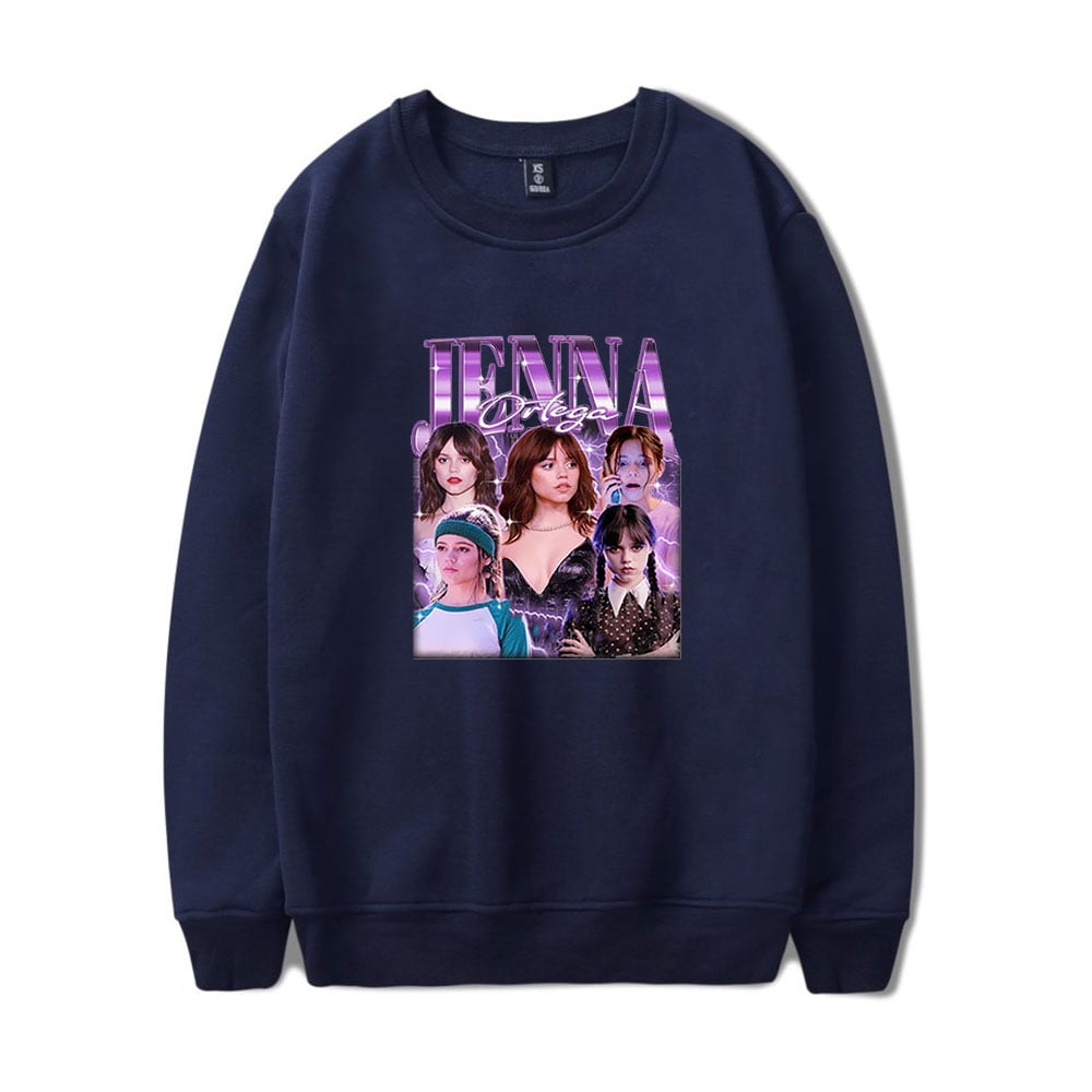 Jenna Ortega Vintage Crewneck New Logo Merch Long Sleeve Sweatshirts ...