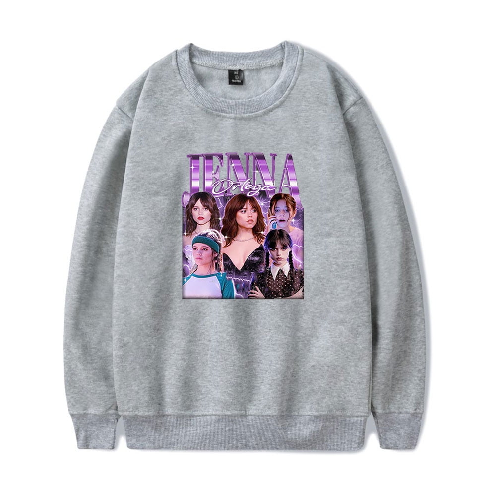 Jenna Ortega Vintage Crewneck New Logo Merch Long Sleeve Sweatshirts ...