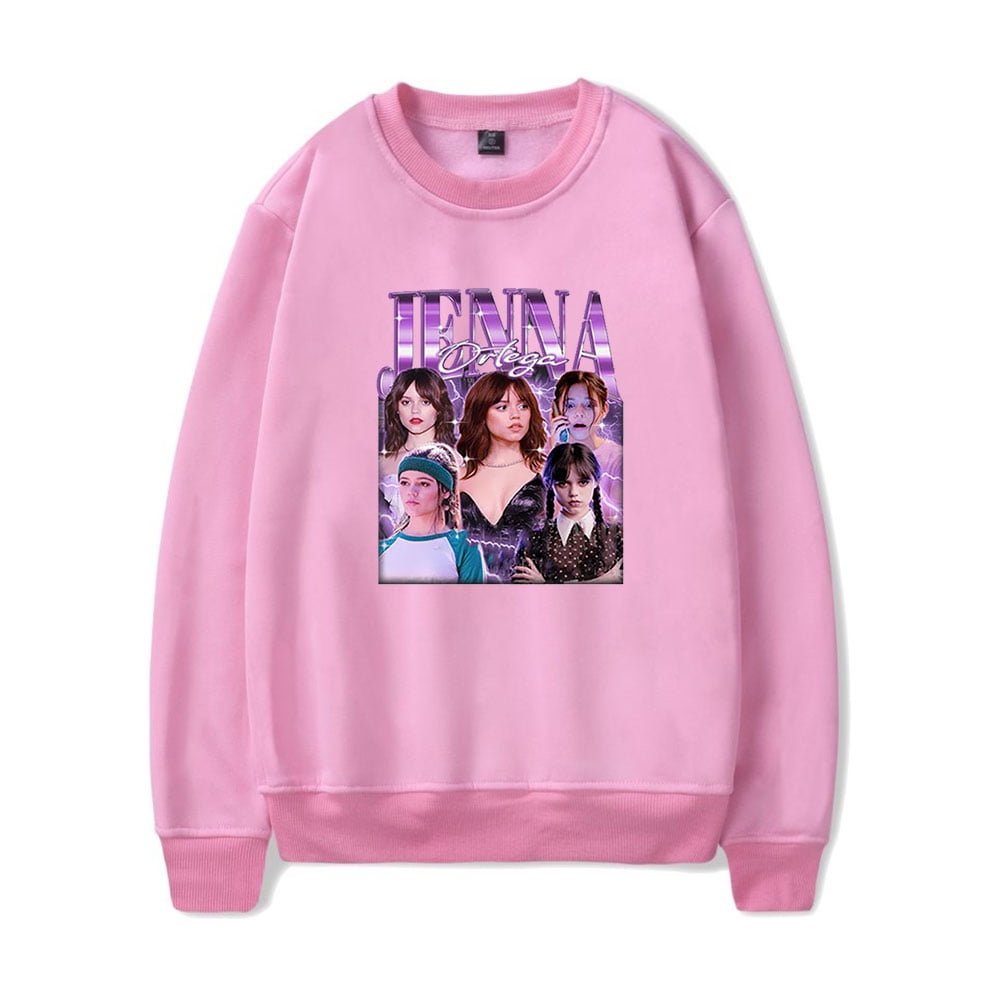 Jenna Ortega Vintage Crewneck New Logo Merch Long Sleeve Sweatshirts ...