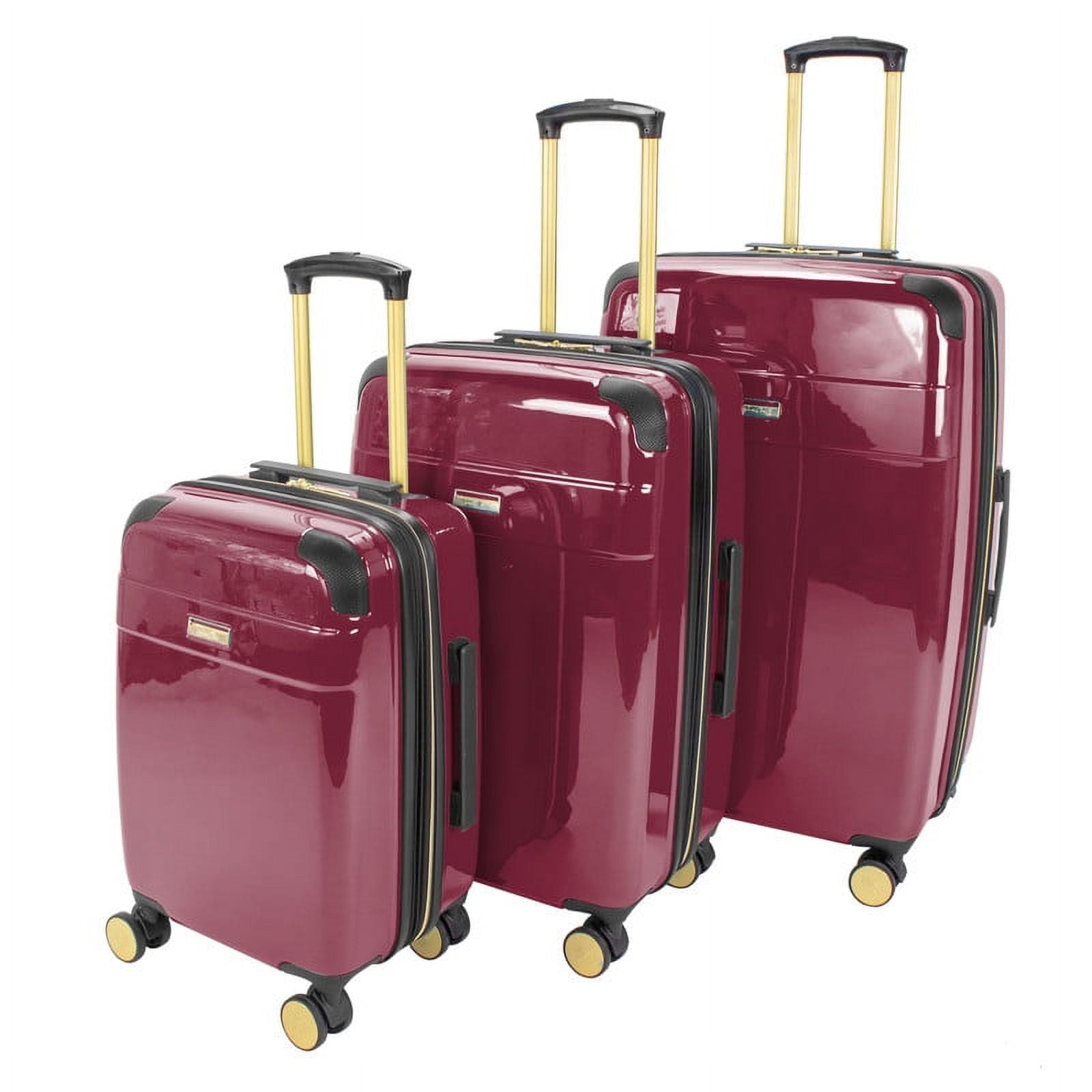 Jenni Chan Entin 3-Piece Hardside Spinner Luggage Set - Walmart.com