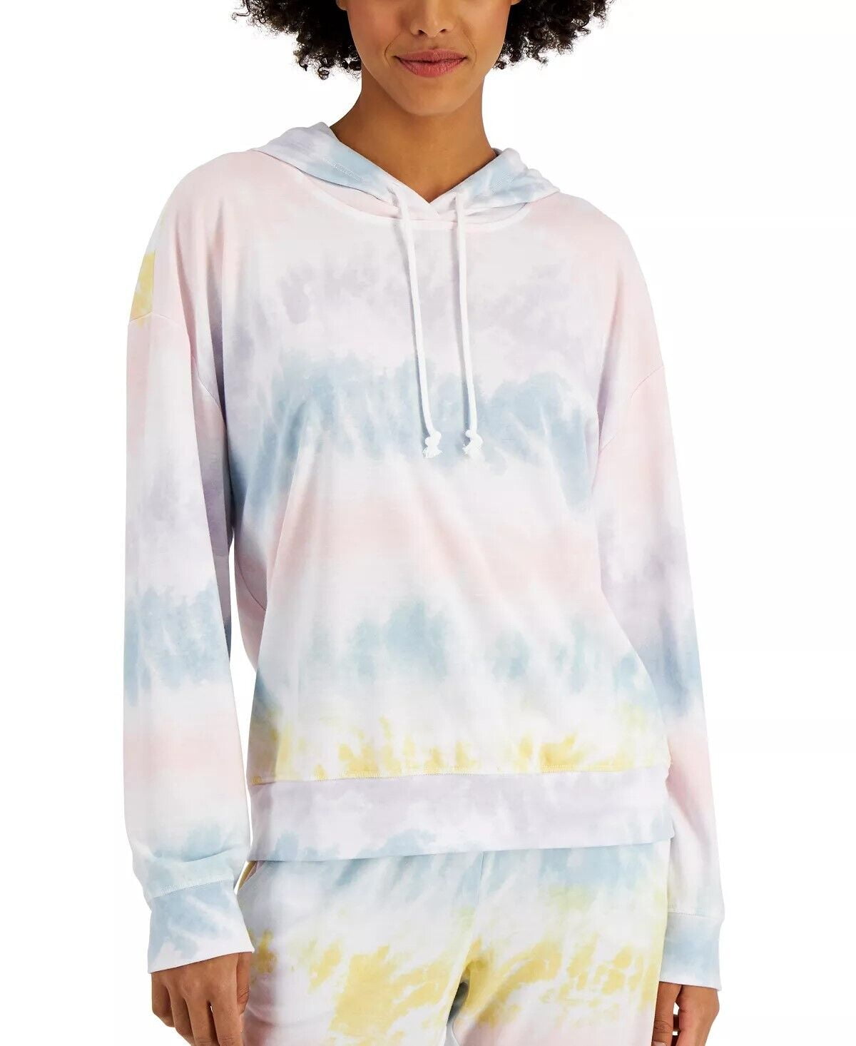Jenni Lounge Hoodie Rainbow Tie Dye L - Walmart.com