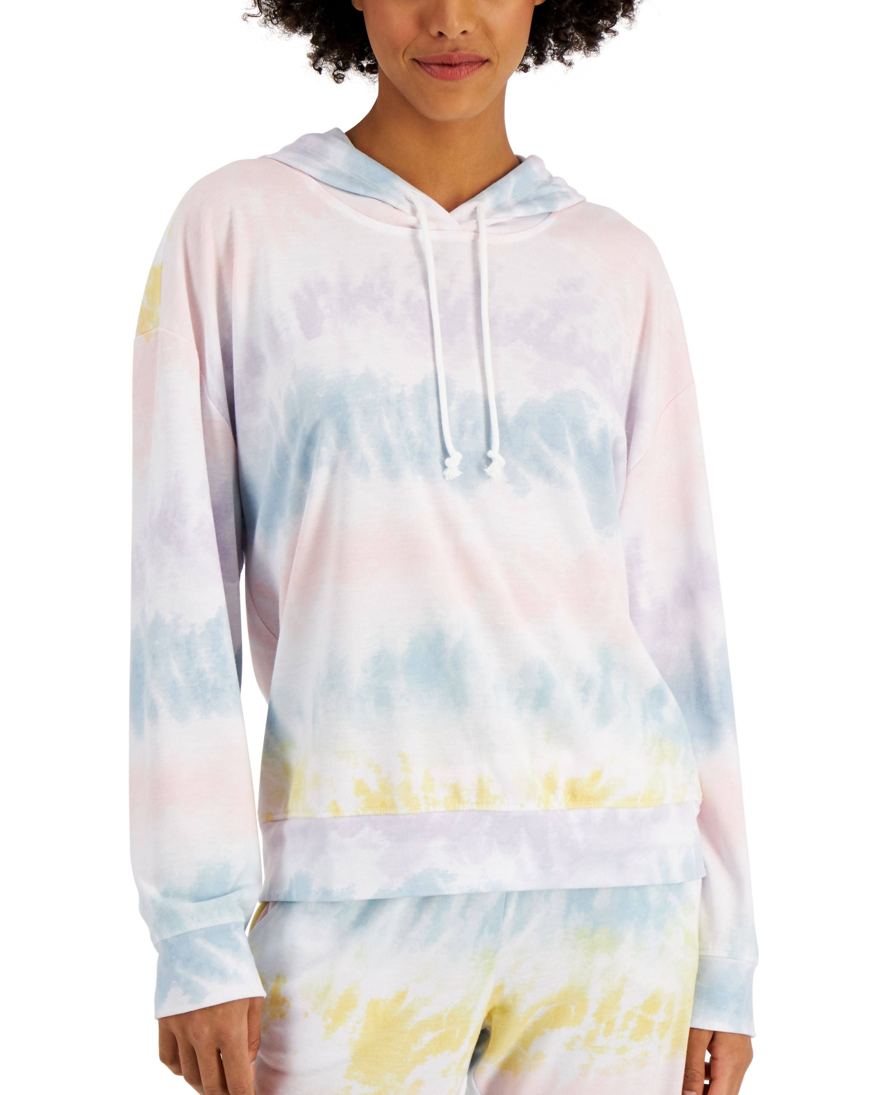 Jenni Lounge Hoodie Rainbow Tie Dye S - Walmart.com