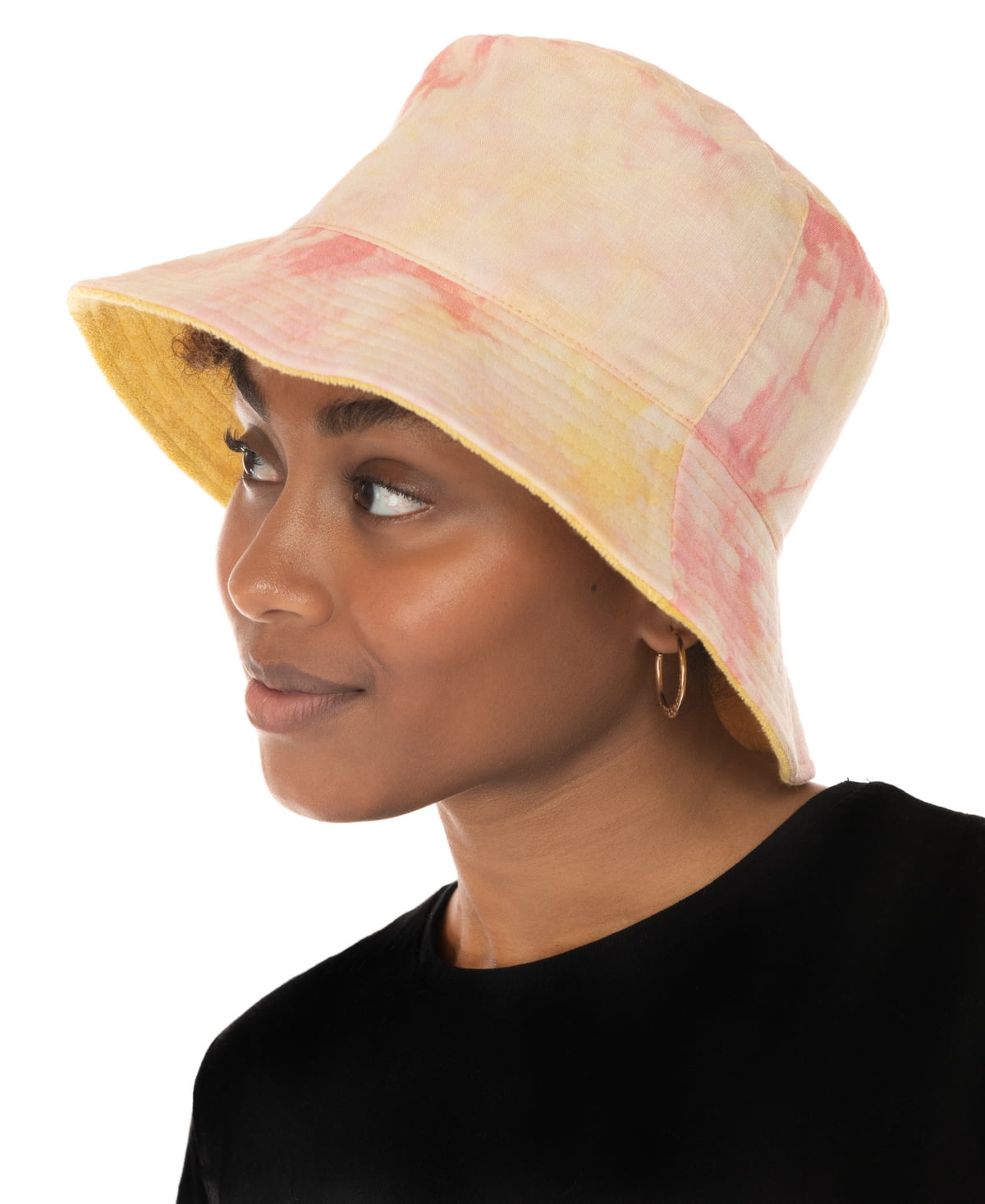 Jenni Women's Reversible Terry Cloth Hat Yellow One Size - Walmart ...