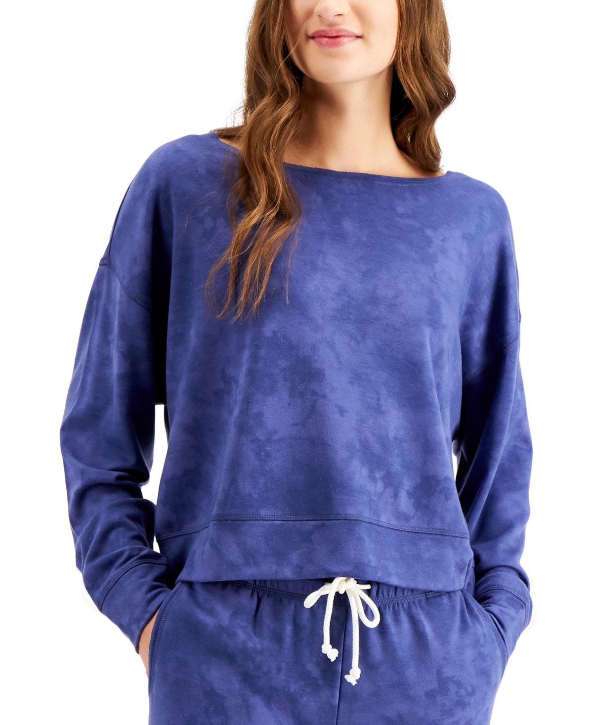 Jenni by Jennifer Moore Womens On Repeat Super Soft Crew Sleep Top ...