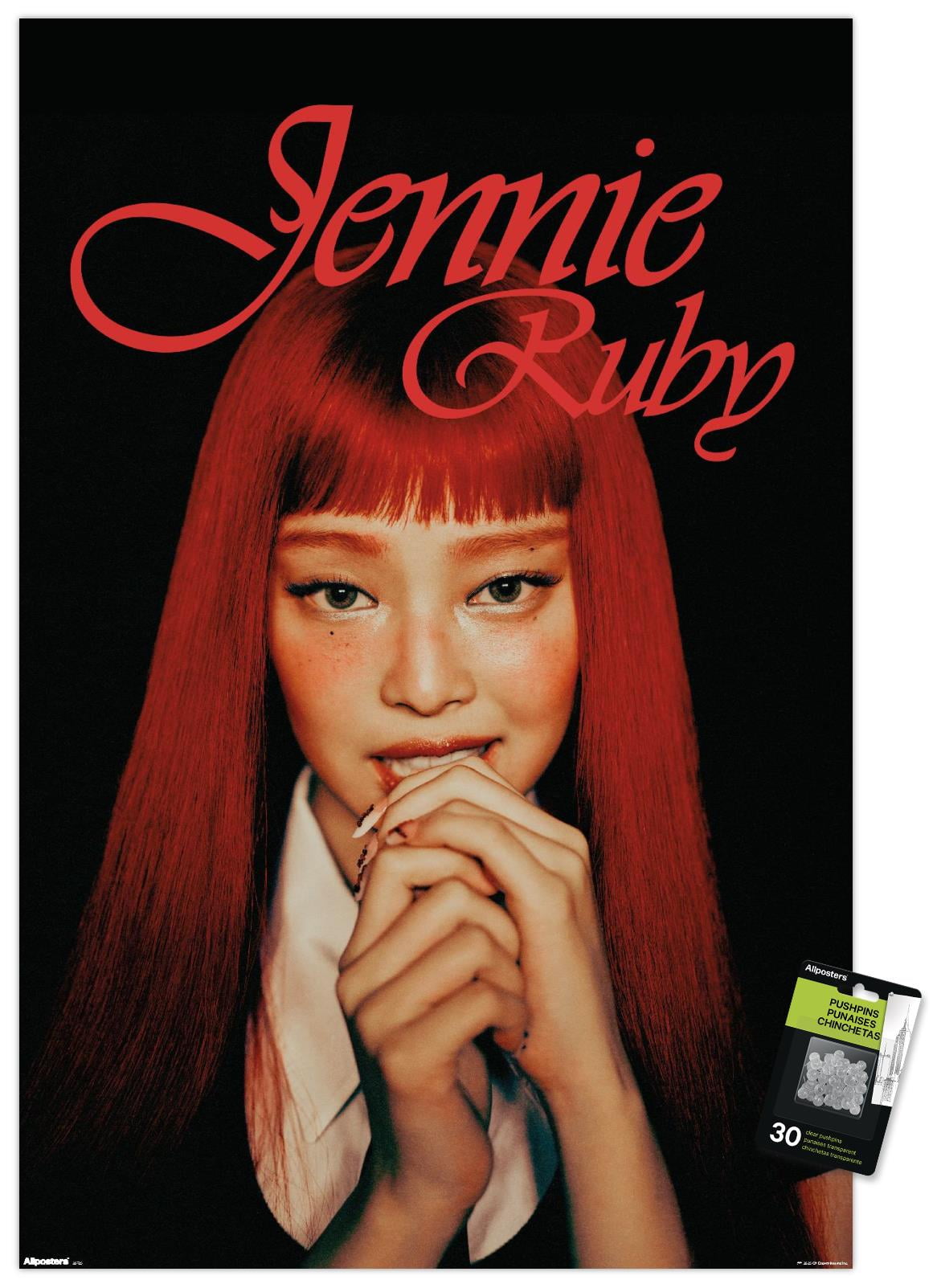 Jennie: Ruby - Bite Wall Poster with Push Pins, 22.375" x 34" - Walmart.com
