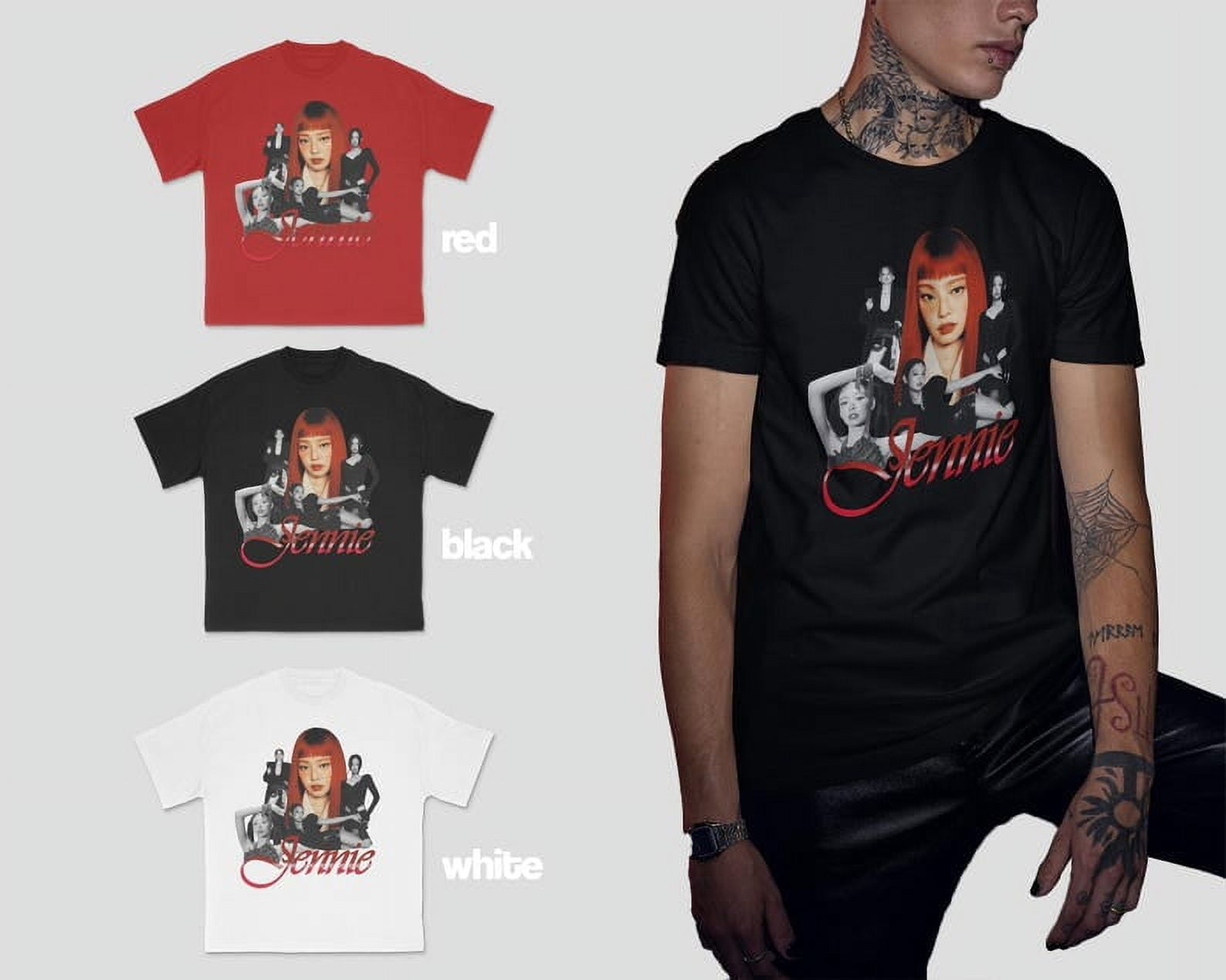 Jennie Ruby Blackpink Collage T-Shirt Kpop Graphic Tee | Aesthetic ...