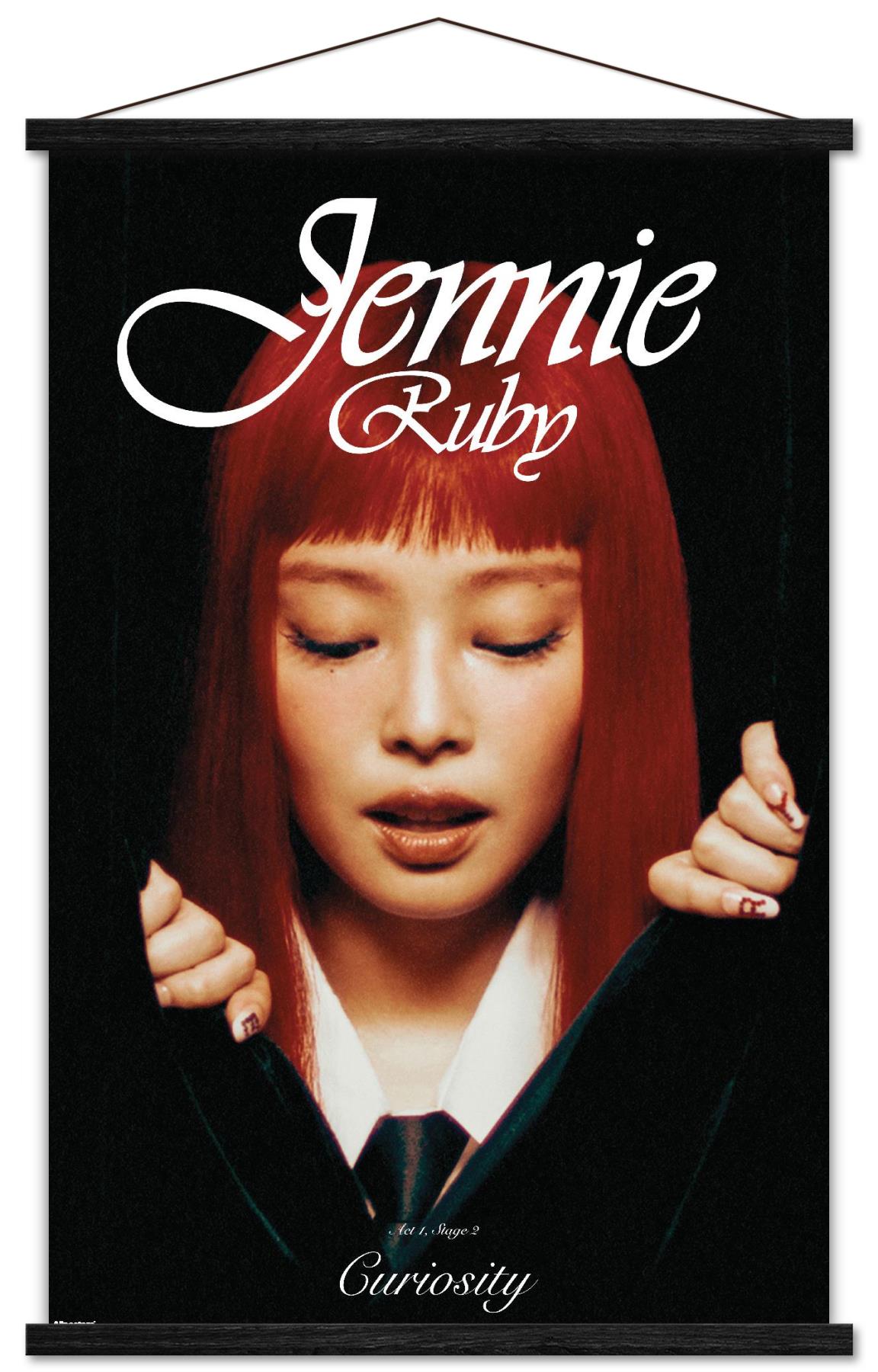 Jennie: Ruby - Curiosity Wall Poster with Magnetic Frame, 22.375" x 34 ...