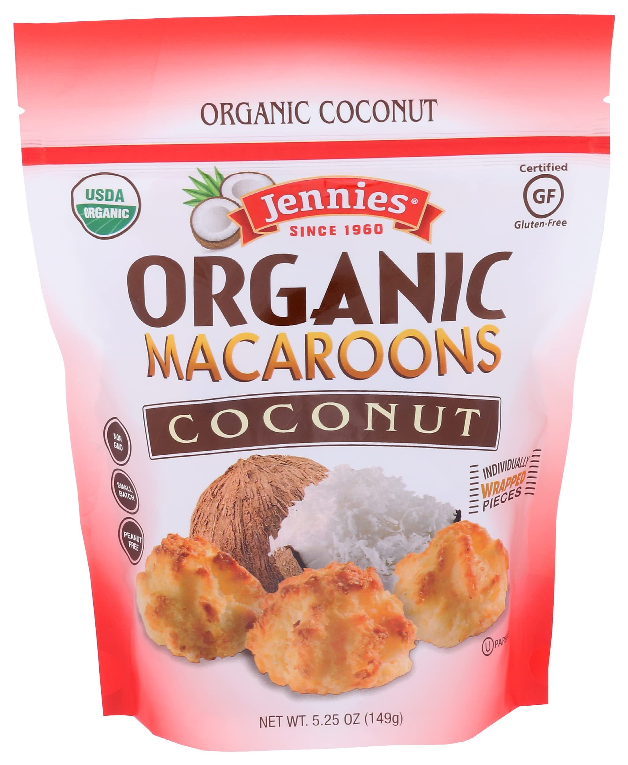 Jennies, Macaroons Coconut Organic, 5.25 Ounce - Walmart.com
