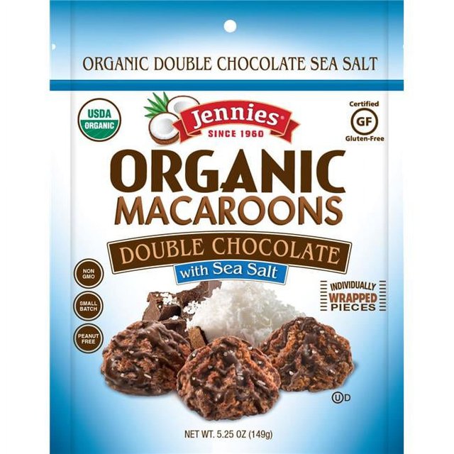 Jennies - Organic Macaroons Double Chocolate with Sea Salt - 5.25 oz ...