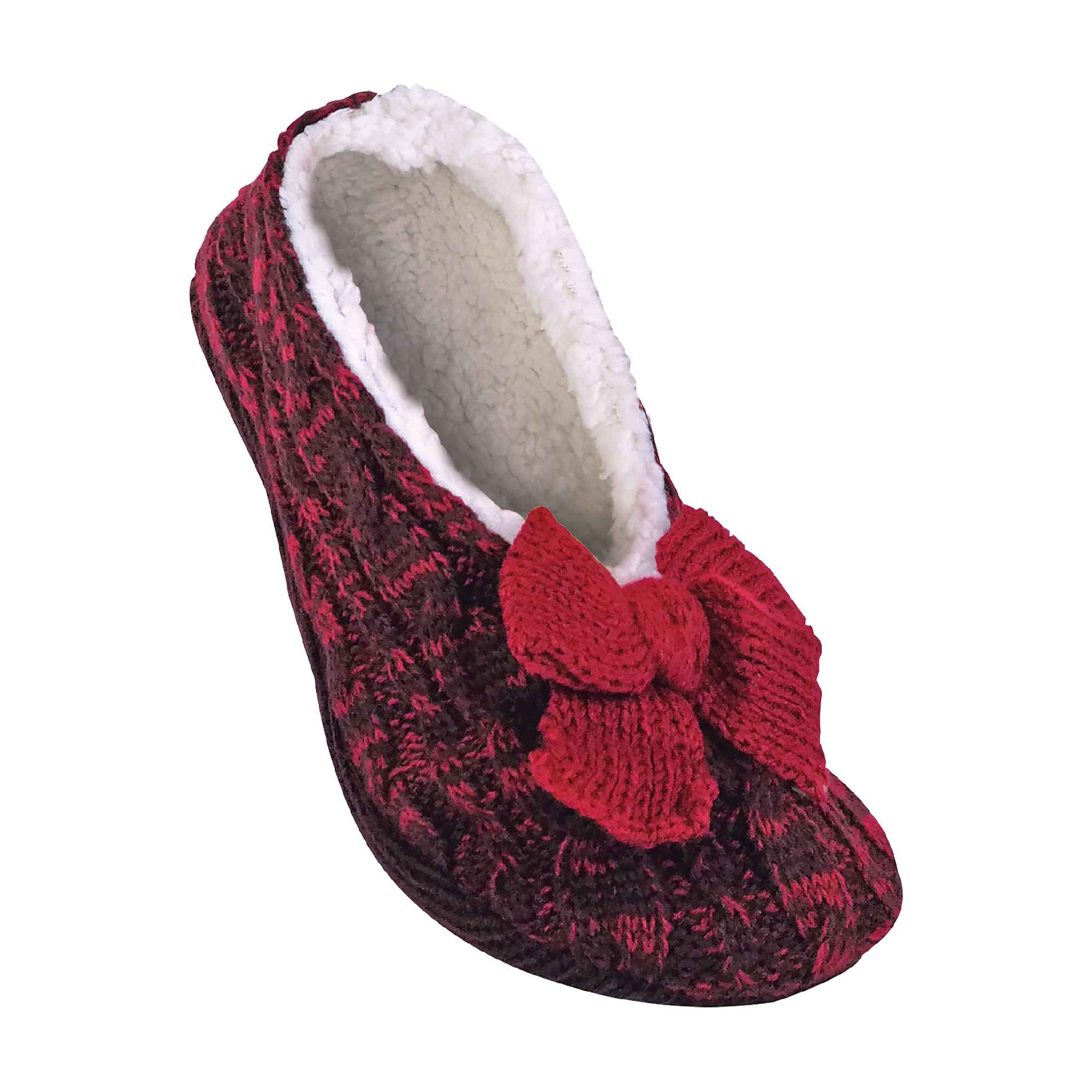 Jennifer Anderton - Ladies Faux Fur Lined Warm Fleece Non Slip Slipper ...