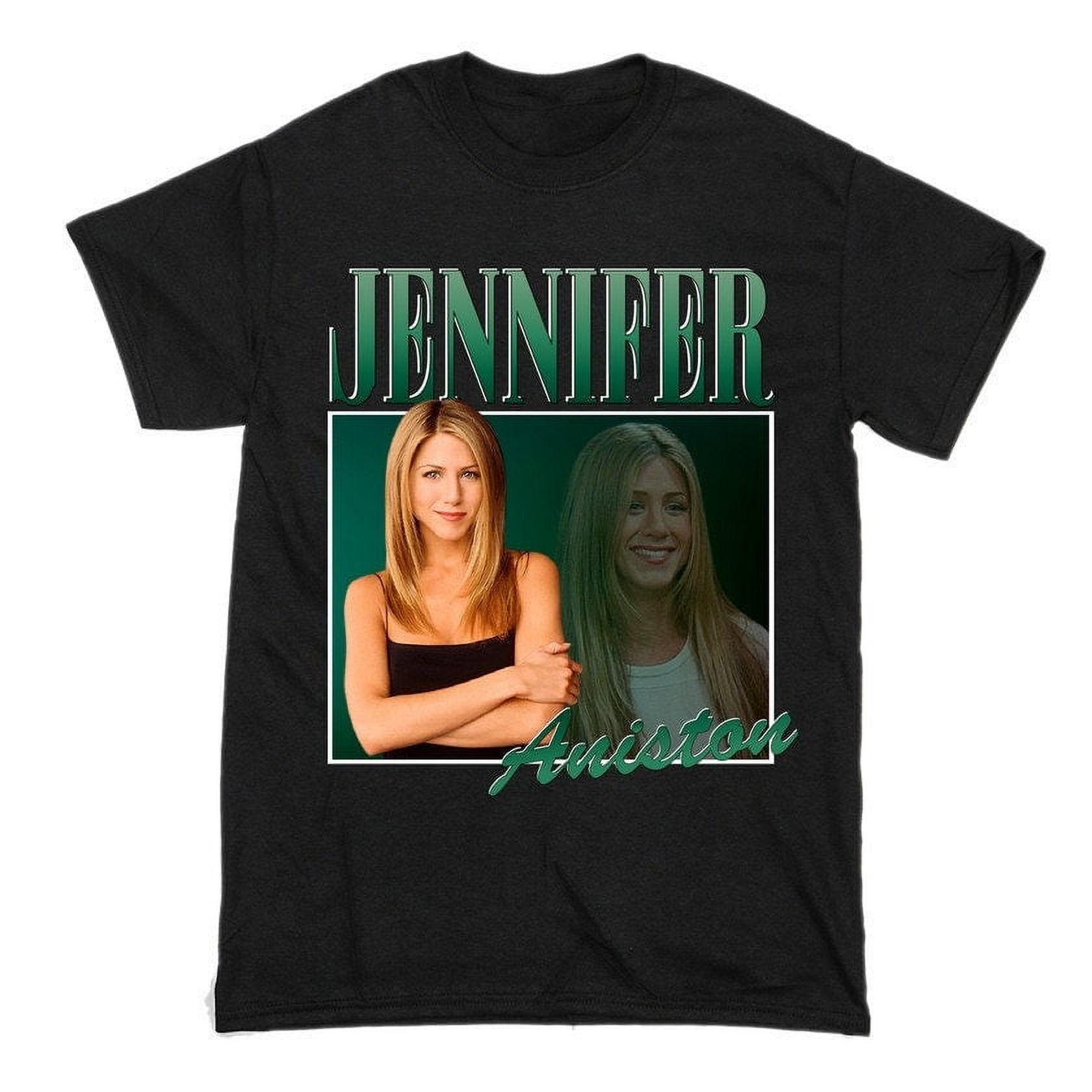 Jennifer Aniston Short Sleeve Famous Shirt Men and Women Cotton T-Shirt ...