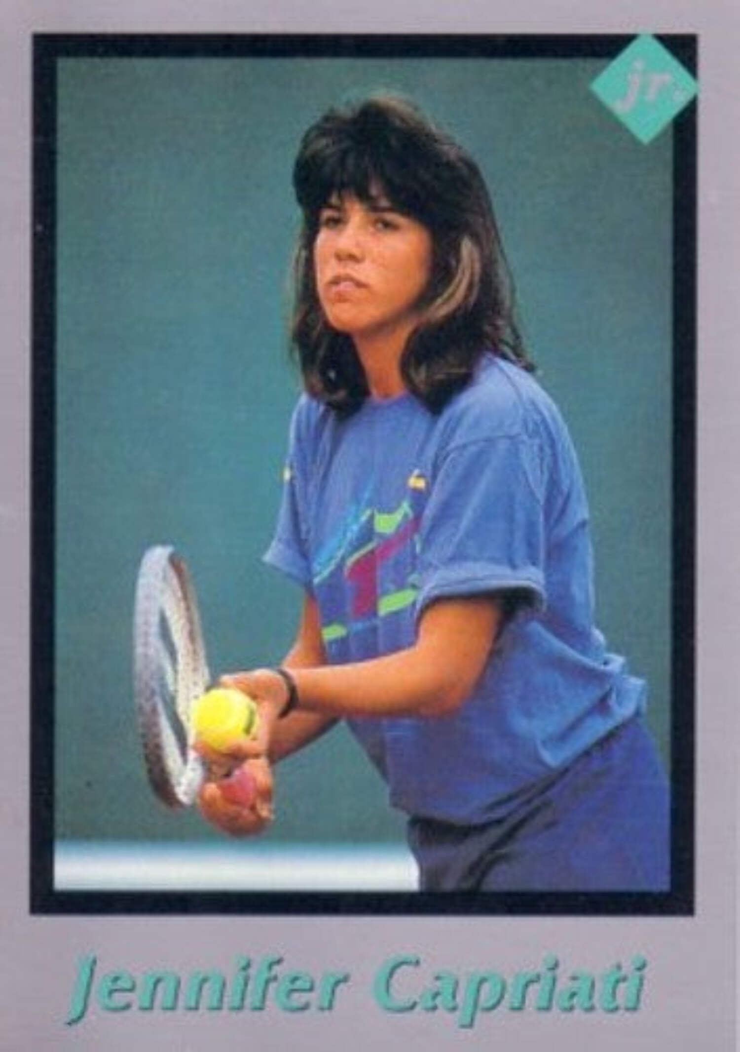 Jennifer Capriati 1991 Tuff Stuff Jr. tennis Rookie Card - Walmart.com