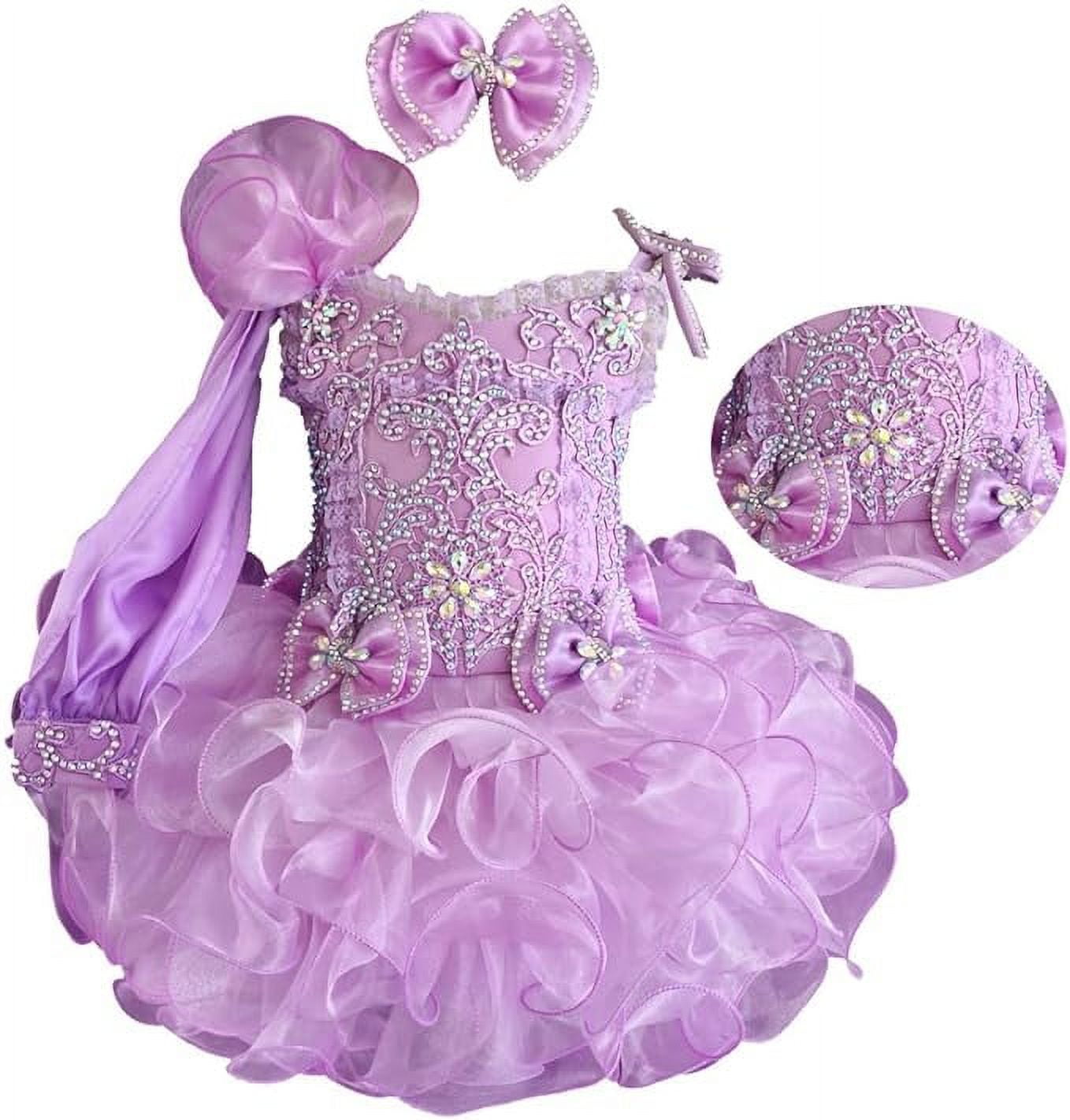 Jennifer G011A Infant Toddler Baby Newborn Little Girl's Pageant Party ...