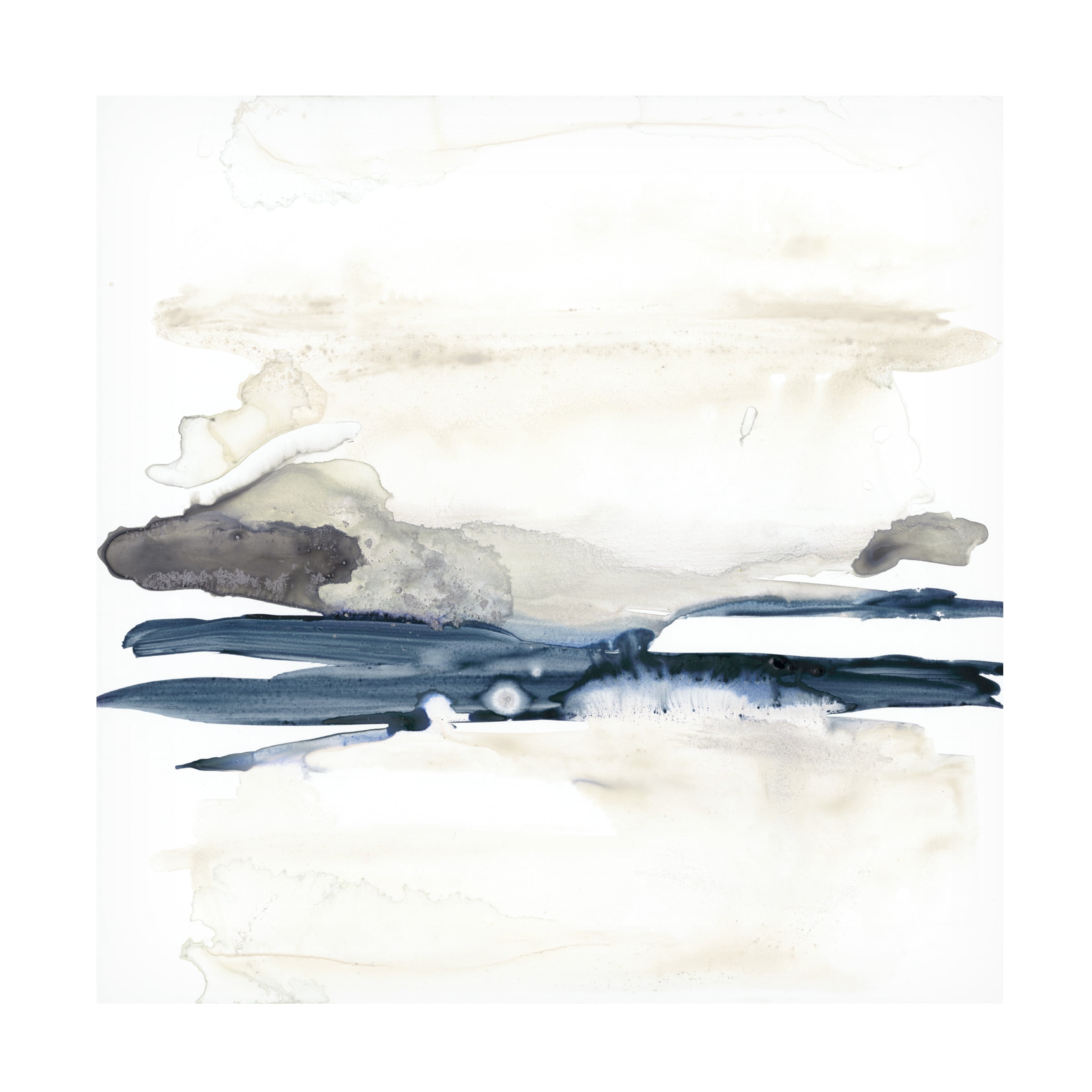Jennifer Goldberger 'Navy Horizon Line II' Canvas Art - Walmart.com