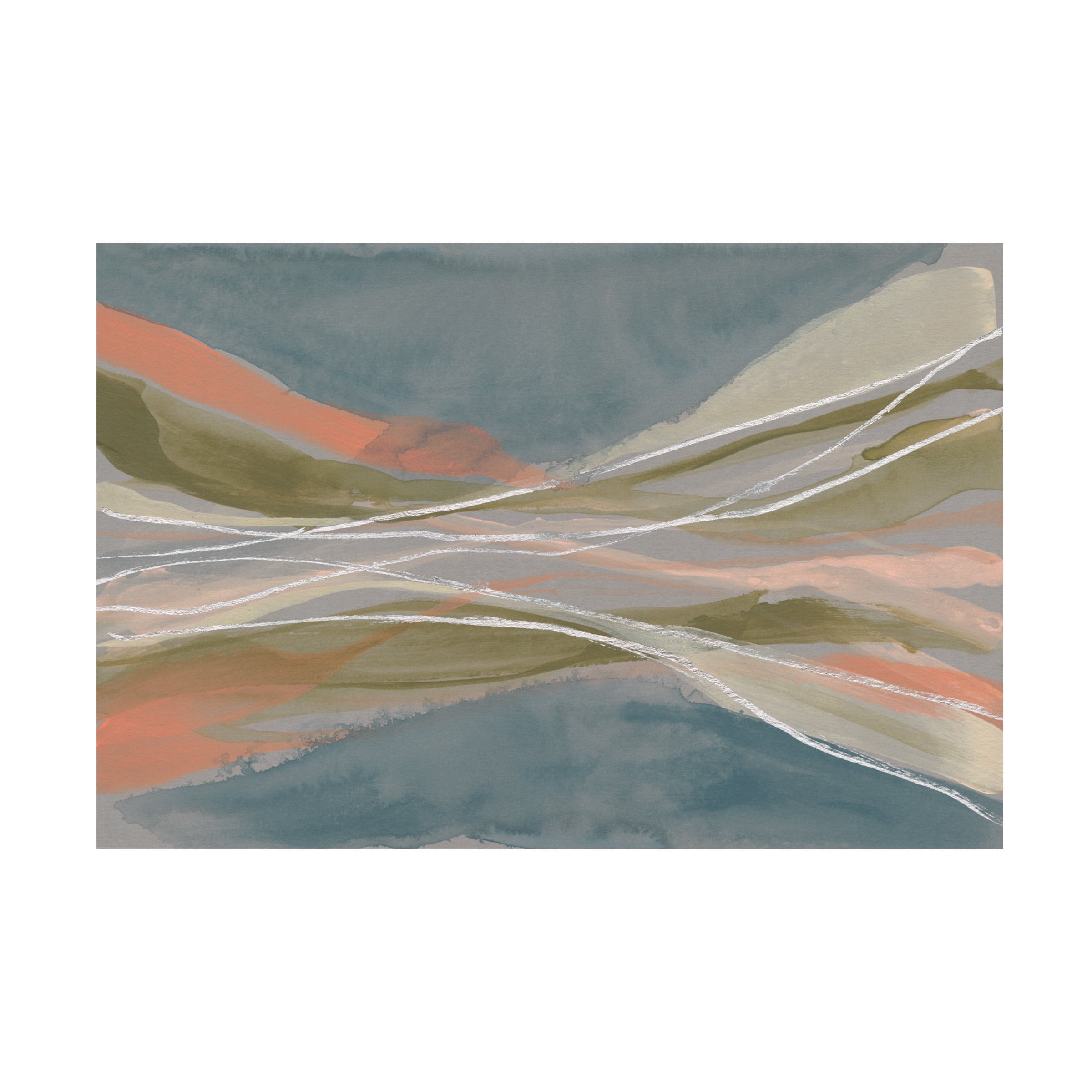 Jennifer Goldberger 'Pastel Undulation II' Canvas Art - Walmart.com