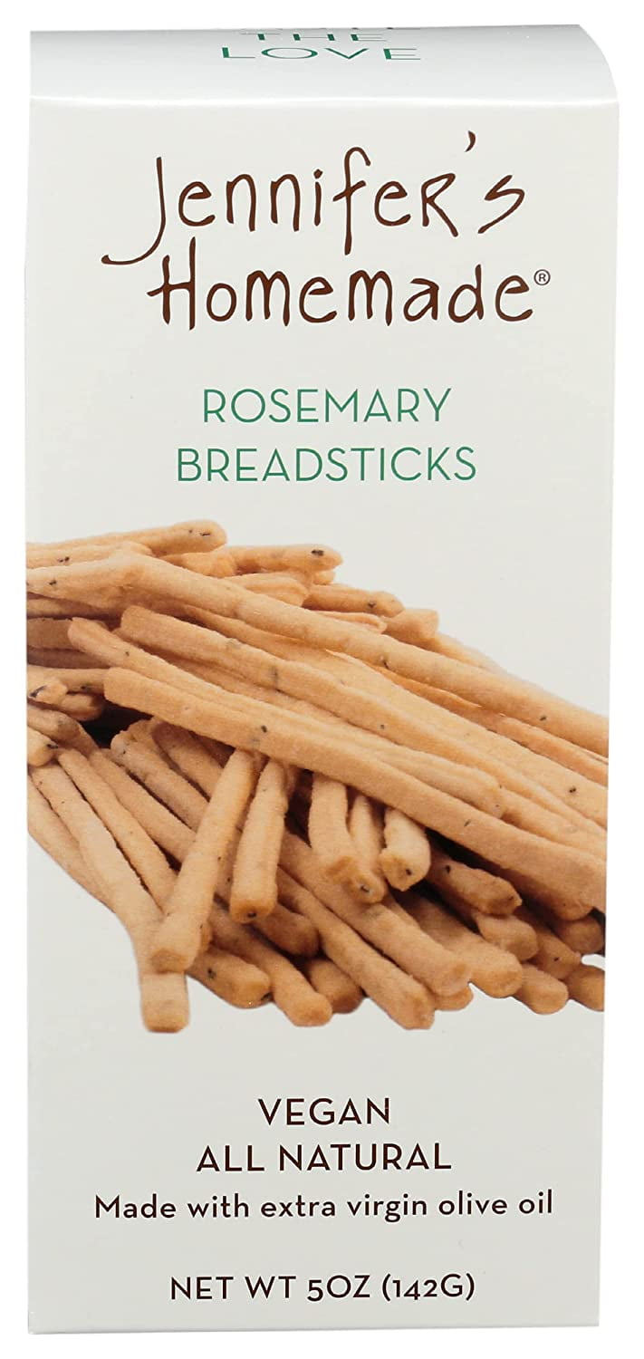 Jennifer Homemade Fresh Hard Breadsticks Rosemary, 5 oz, 12 Pack ...