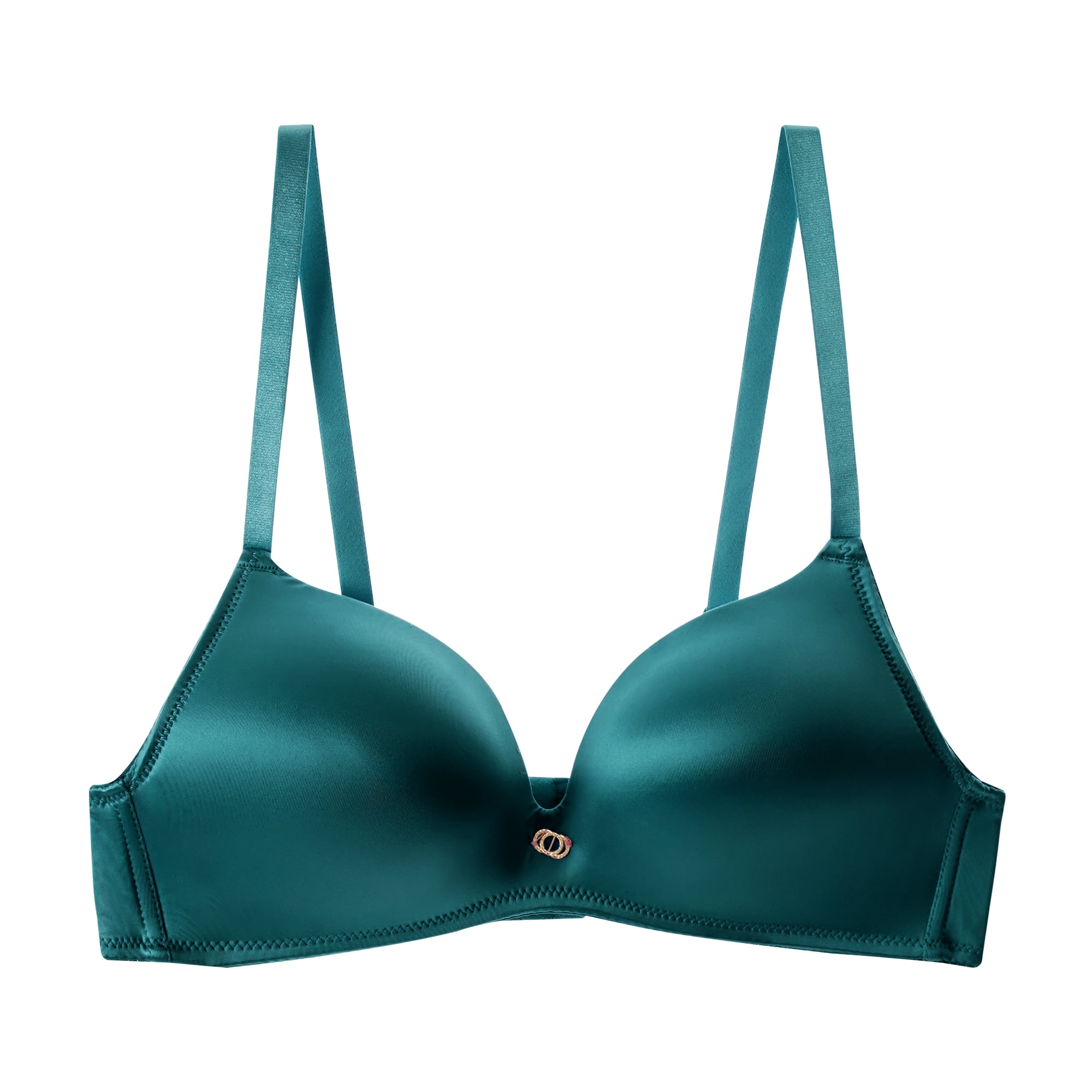 Jennifer Intimate Wireless Bra Smooth Satin Finish with Center Charm ...