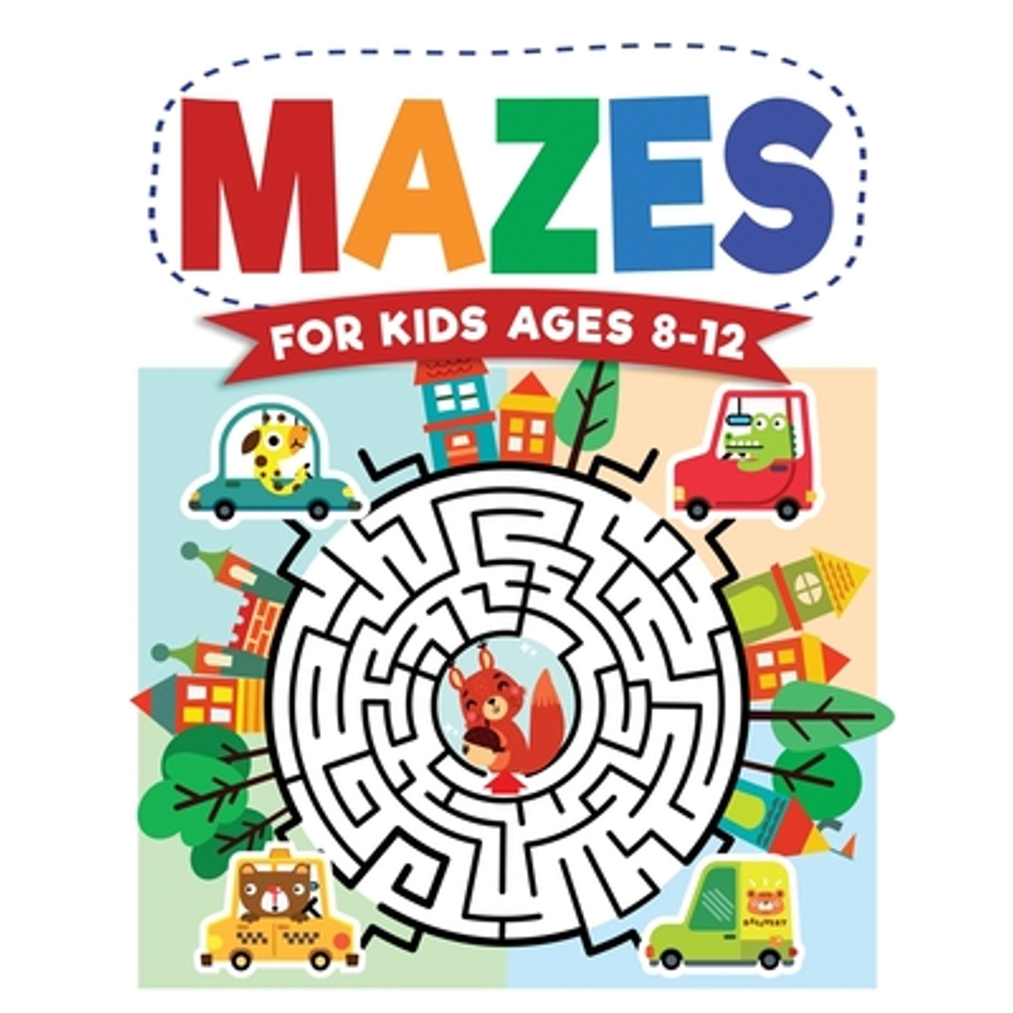 Pre-Owned Mazes For Kids Ages 8-12: Maze Activity Book - Walmart.com