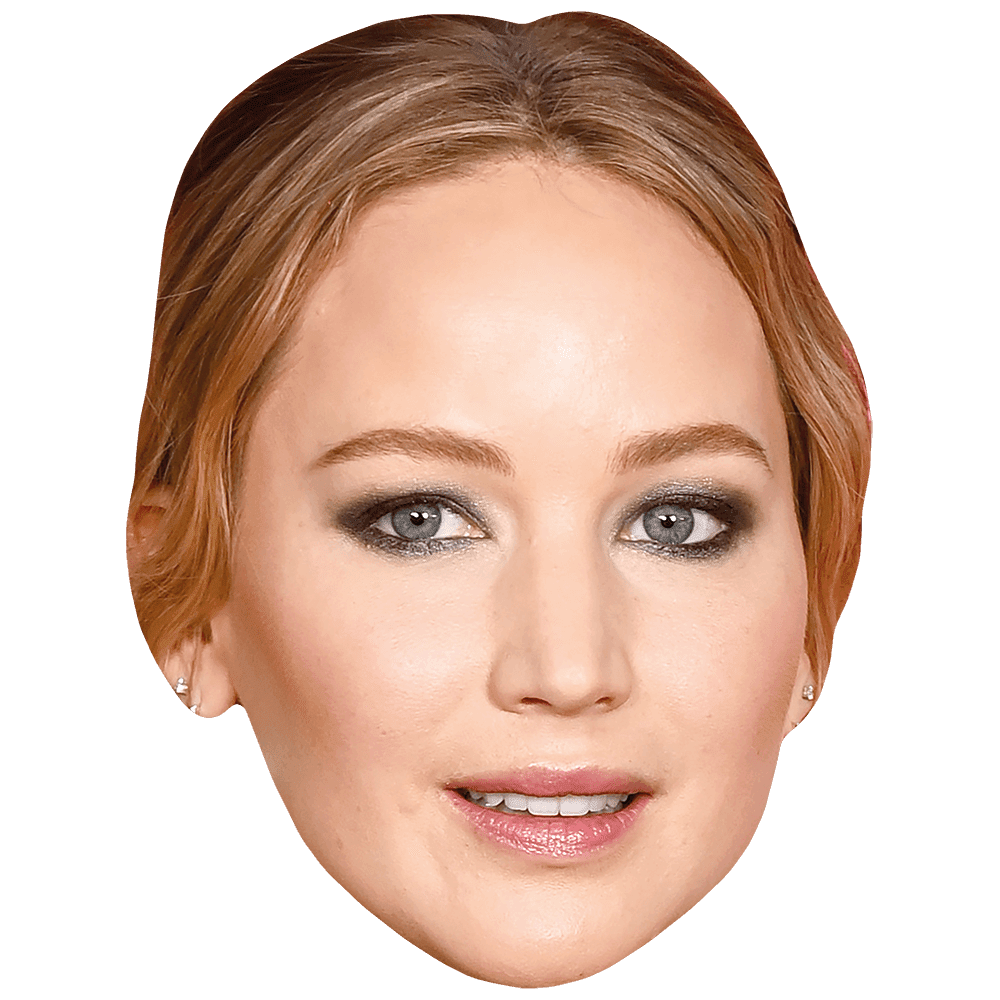 Jennifer Lawrence (Make Up) Flat Cardboard Face - Walmart.com