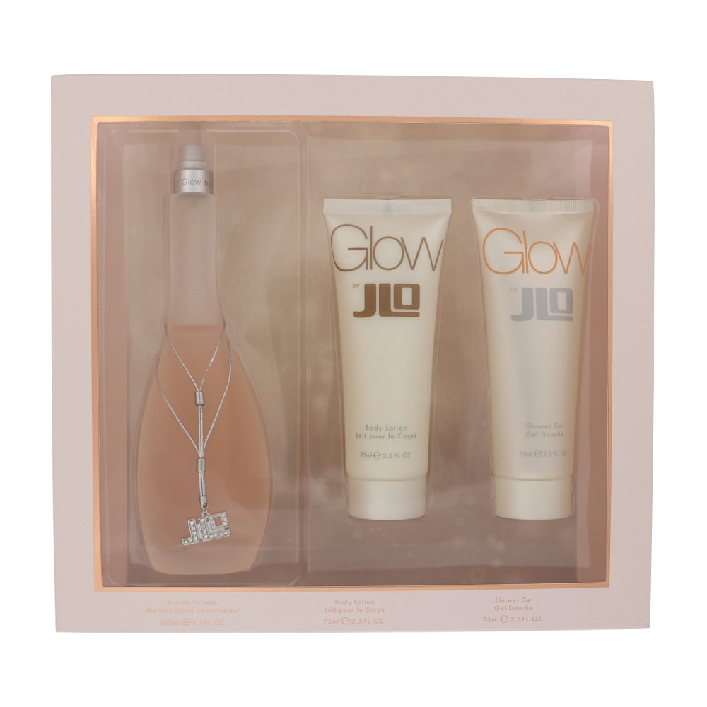 Glow 3.4 Oz Eau De Toilette Spray by Jennifer Lopez Gift Set for Women ...
