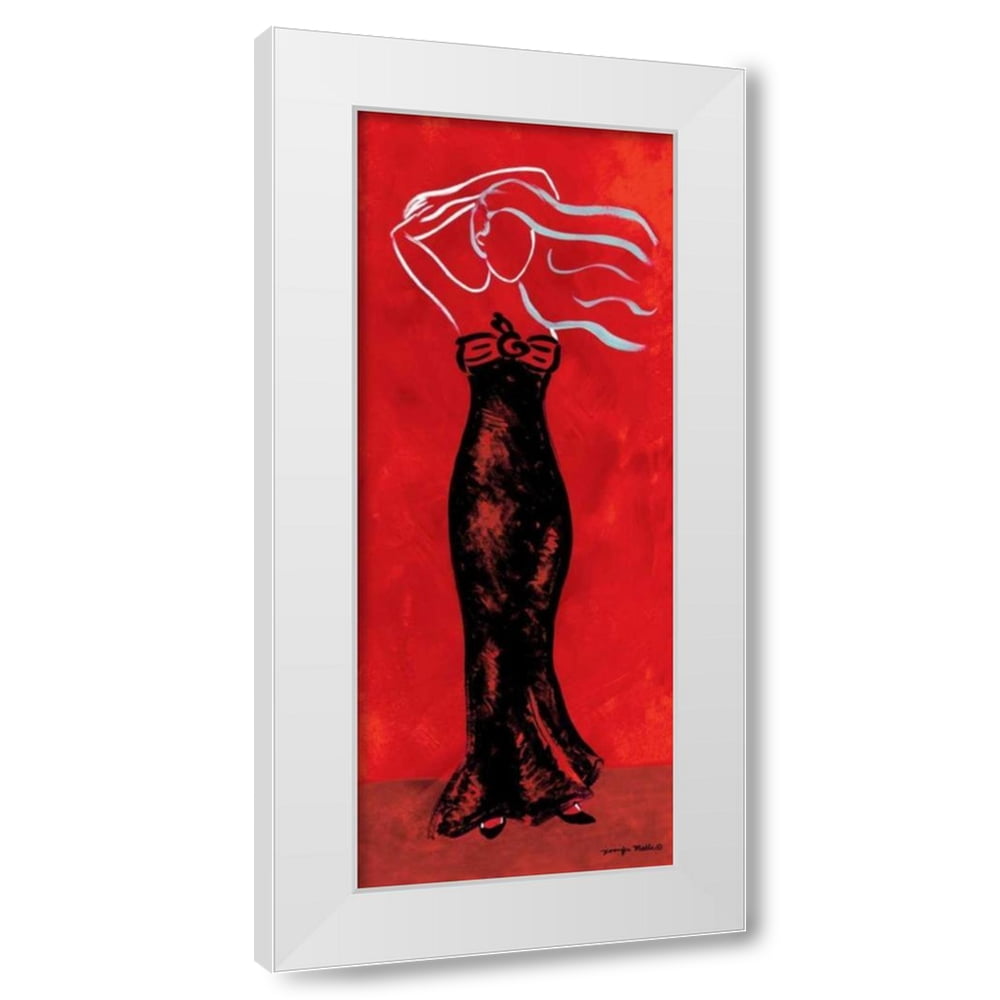 Jennifer Matla 10x18 White Modern Wood Framed Wall Art Titled - Wind ...