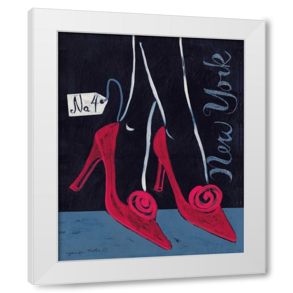 Jennifer Matla 12x14 White Modern Wood Framed Wall Art Titled - High ...