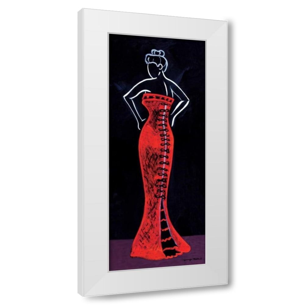 Jennifer Matla 15x32 White Modern Wood Framed Wall Art Titled - Up Do ...