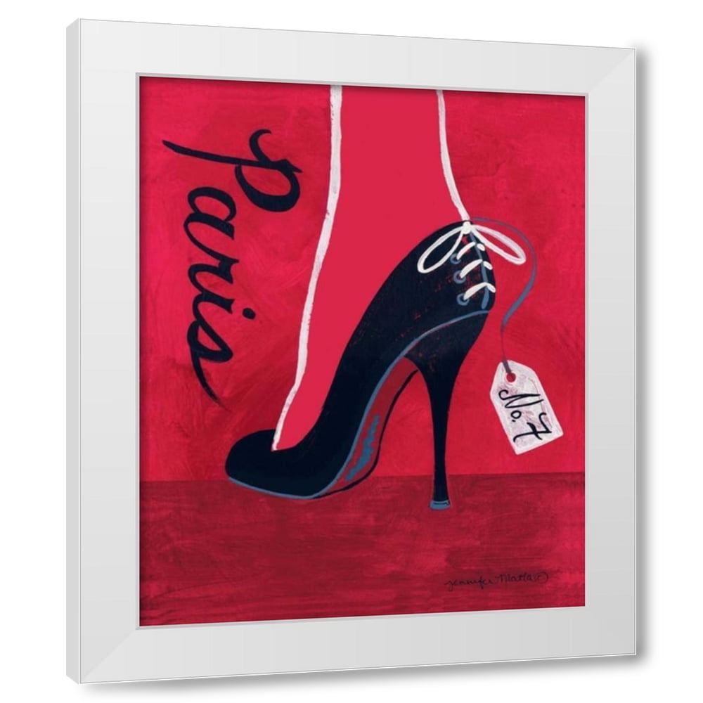 Jennifer Matla 20x24 White Modern Wood Framed Wall Art Titled - High ...