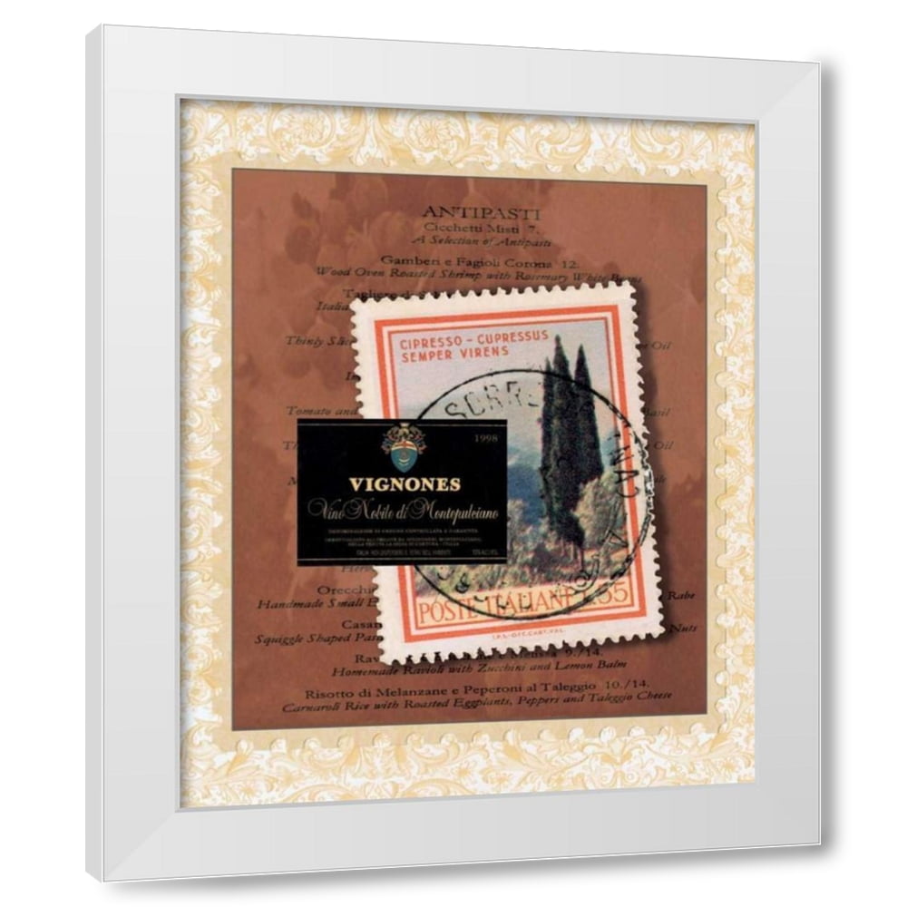 Jennifer Matla 20x24 White Modern Wood Framed Wall Art Titled - Italian ...