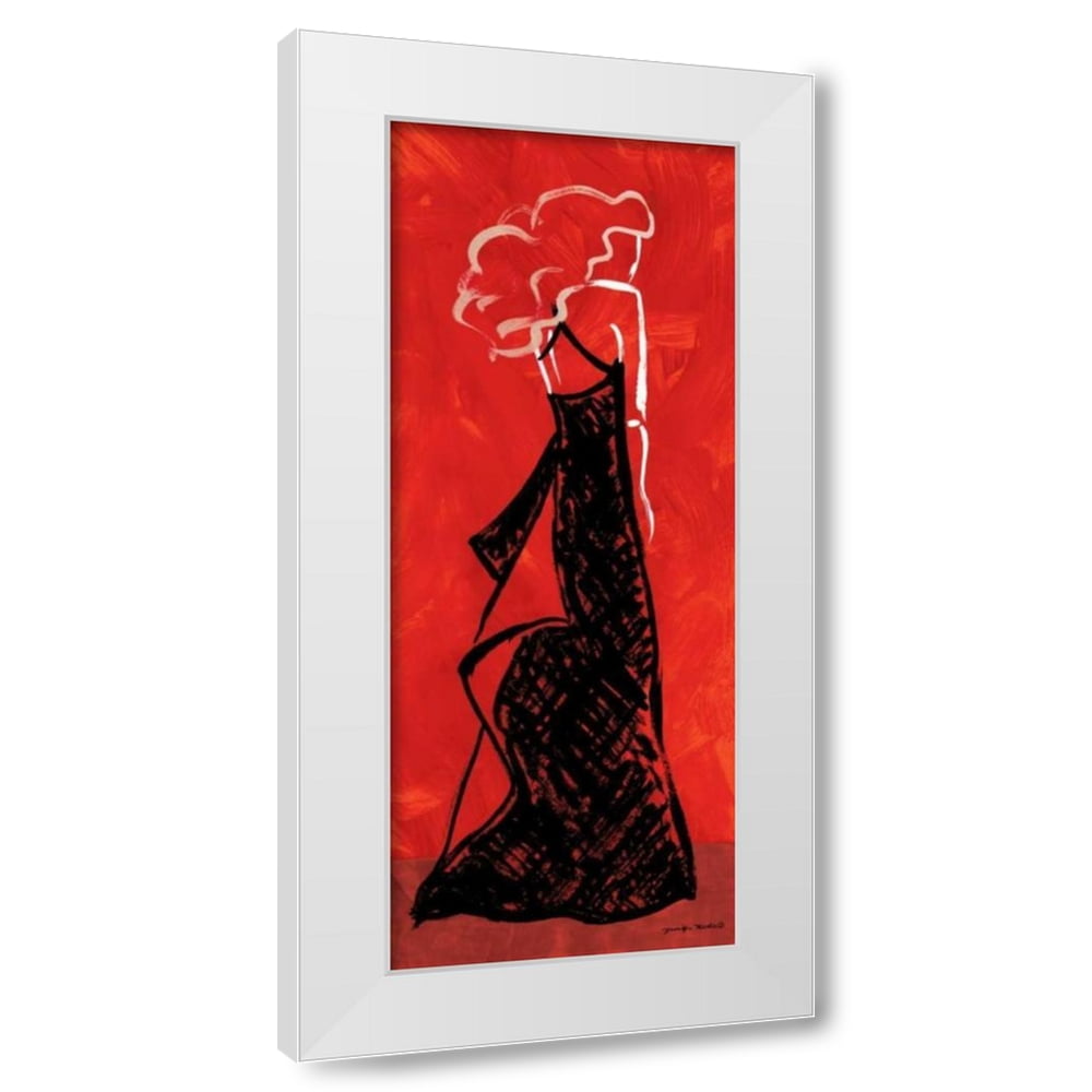 Jennifer Matla 8x14 White Modern Wood Framed Wall Art Titled - Shy ...