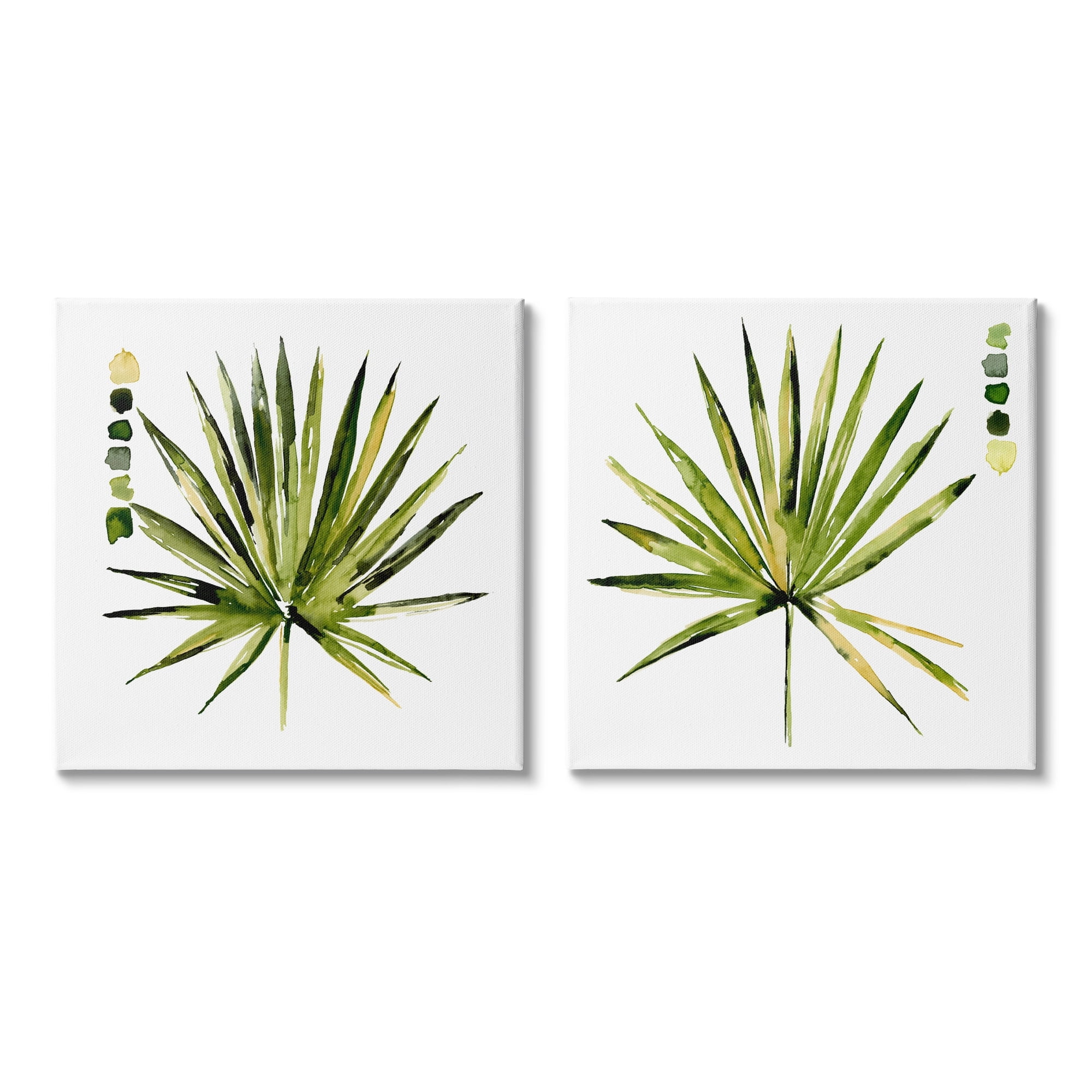 Stupell Industries Spiky Aloe Palm Plant Paint Hue Guide,24 x 24 ...