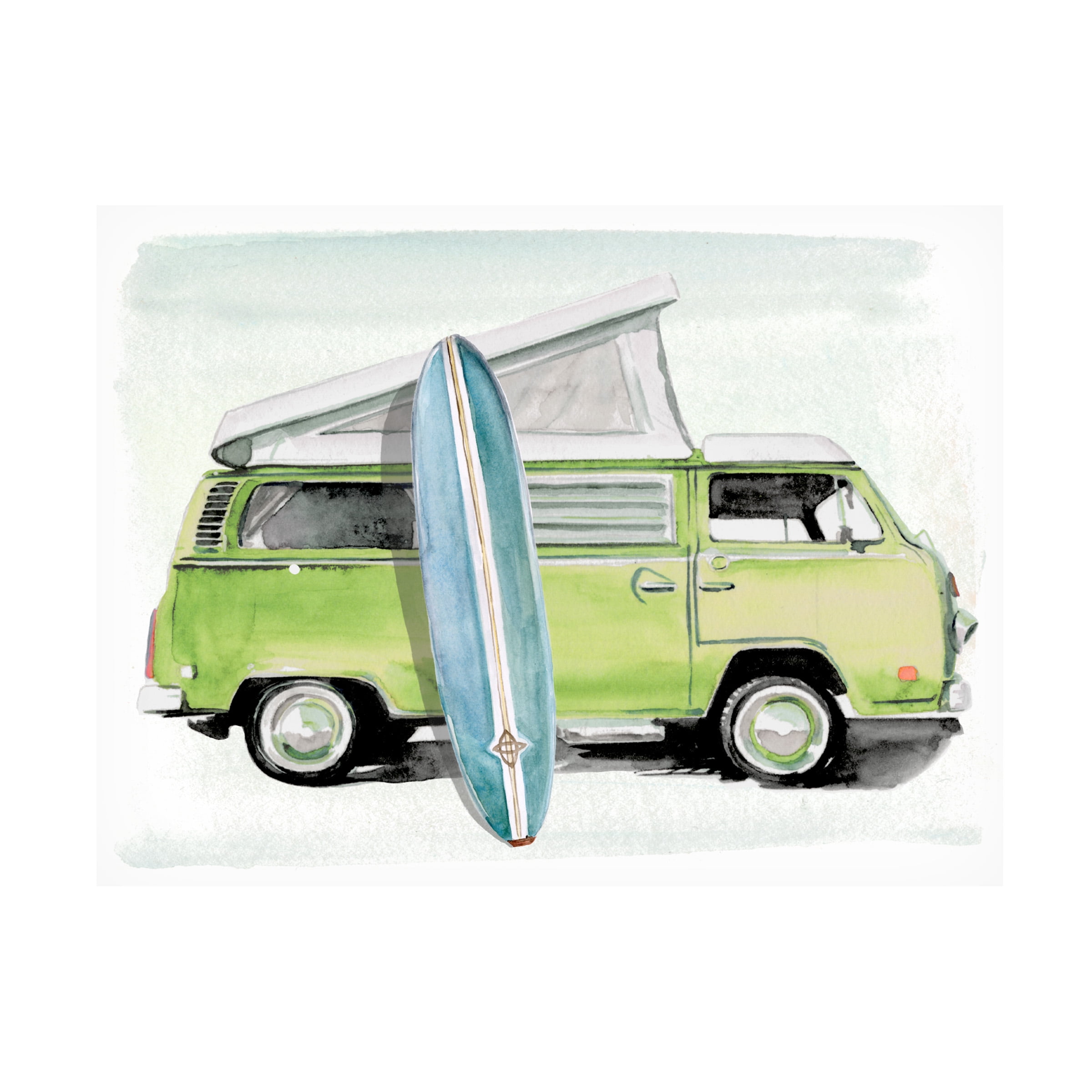 Jennifer Paxton Parker 'Surf Wagon I' Canvas Art - Walmart.com