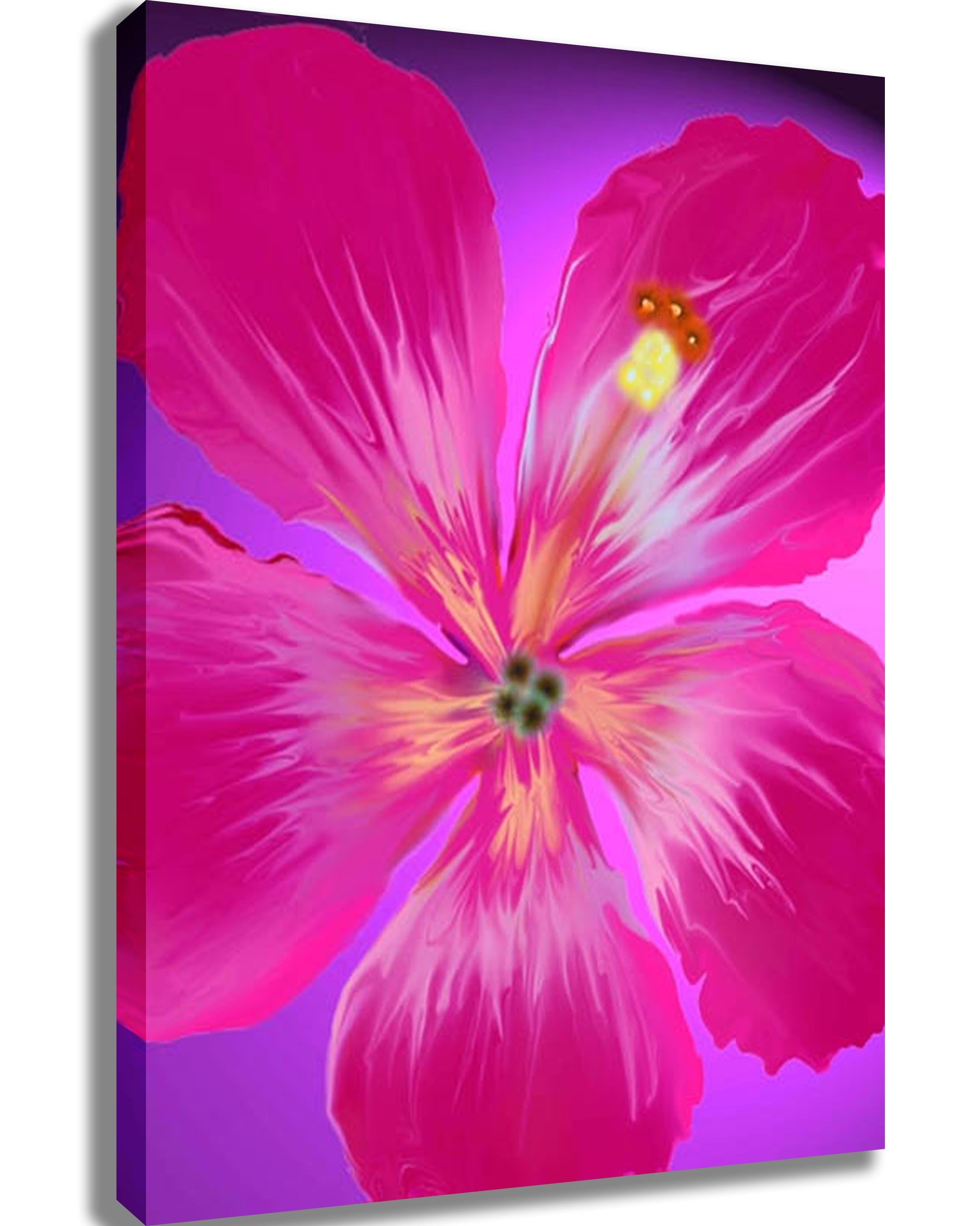 Jennifer Pick Small Tropical Pink 11” x 14” Framed Canvas Art Prints ...