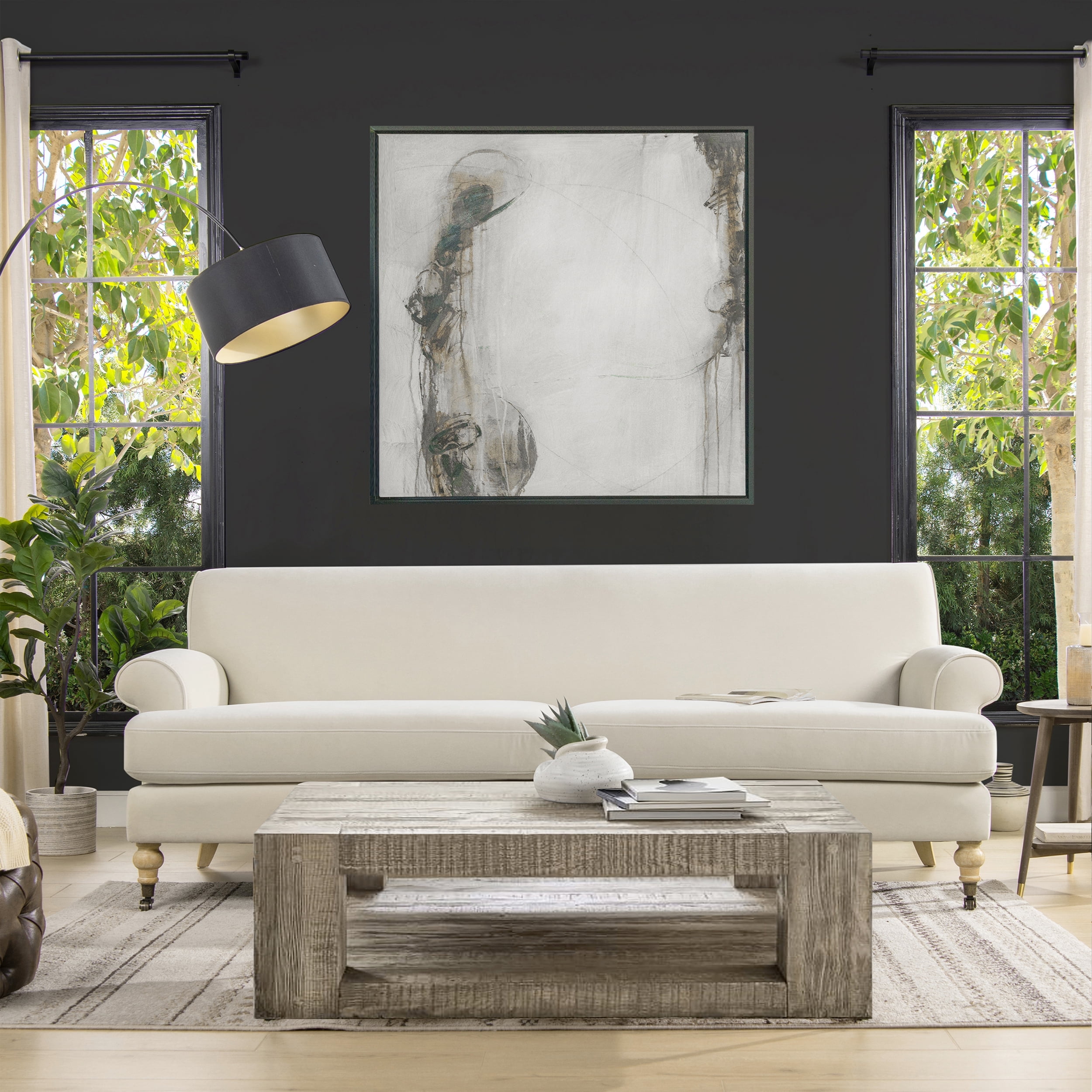 Jennifer Taylor Home Alana 88" Lawson Living Room Two-Cushion Tightback ...